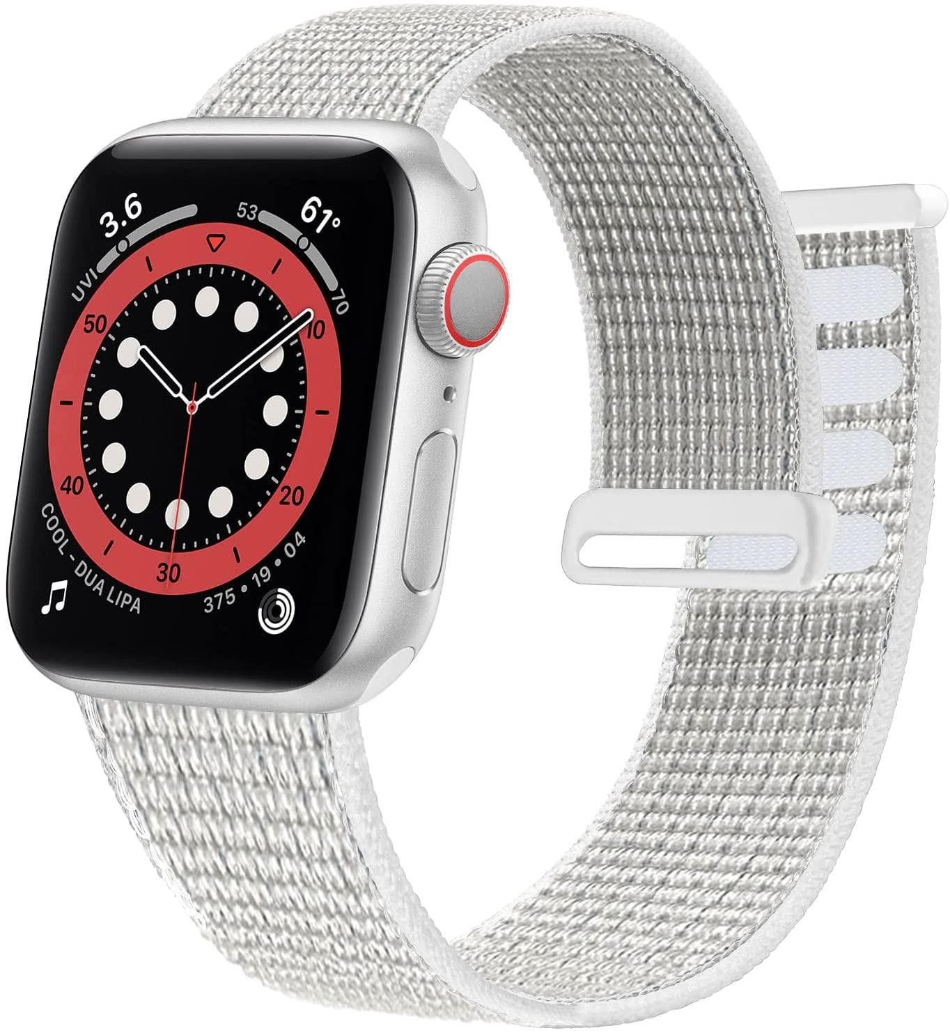 ALMNVO 1-2-3Pack Adjustable Nylon Sport Loop for Apple Watch Bands 49mm ...