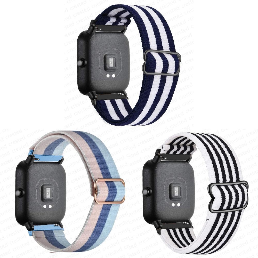 ALMNVO 1/3Pack Scrunchie Nylon Strap For Samsung Galaxy watch 5 4 40 ...