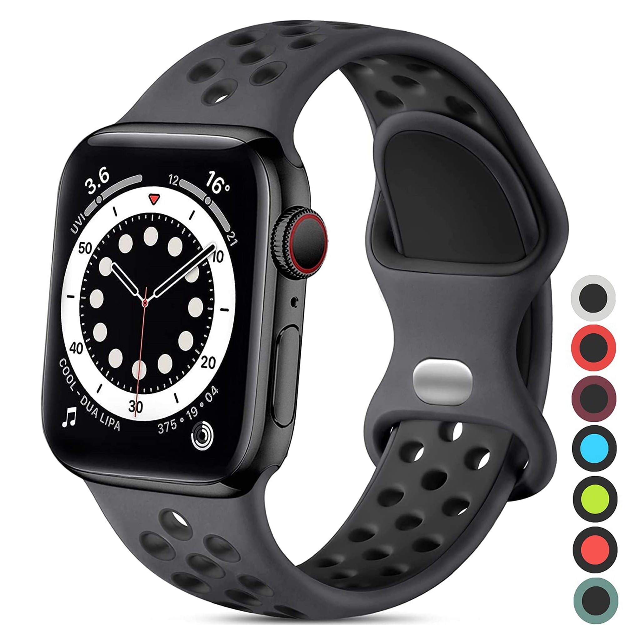 ALMNVO 2 Pack Braided Solo Loop Strap for Apple Watch Bands 40mm 44mm ...