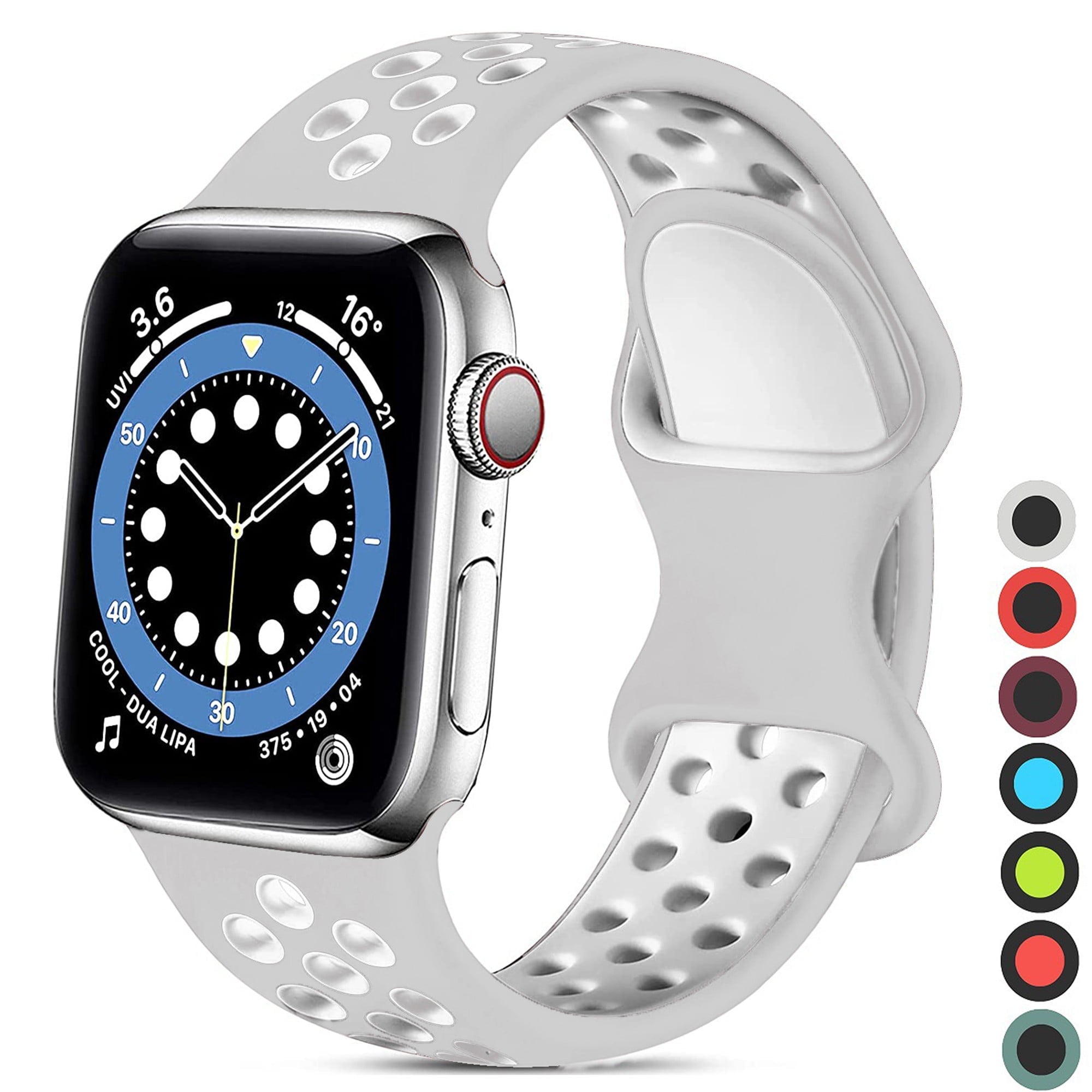 Yepband Silicone Band for Apple Watch, Compatible with iWatch Series 9 ...