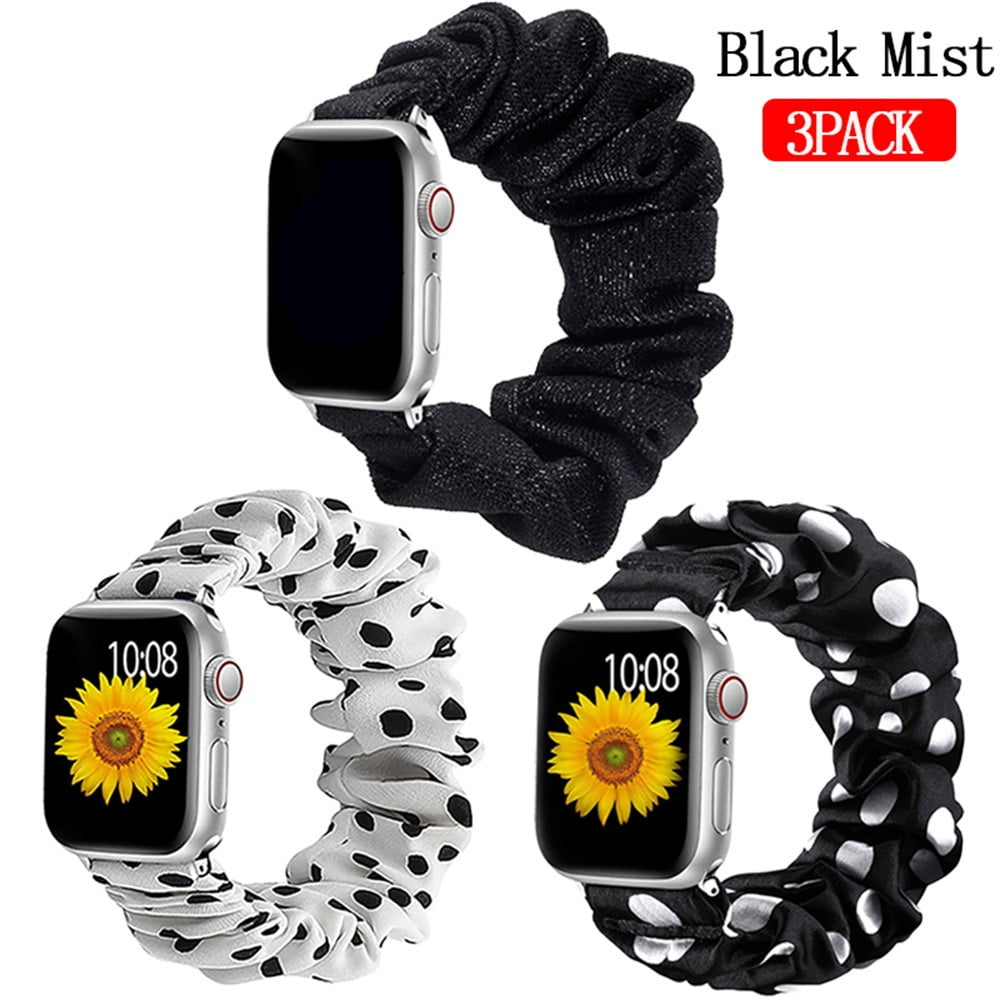 ALMNVO 3 Packs Scrunchie Strap Compatible for Apple Watch Bands 40mm ...