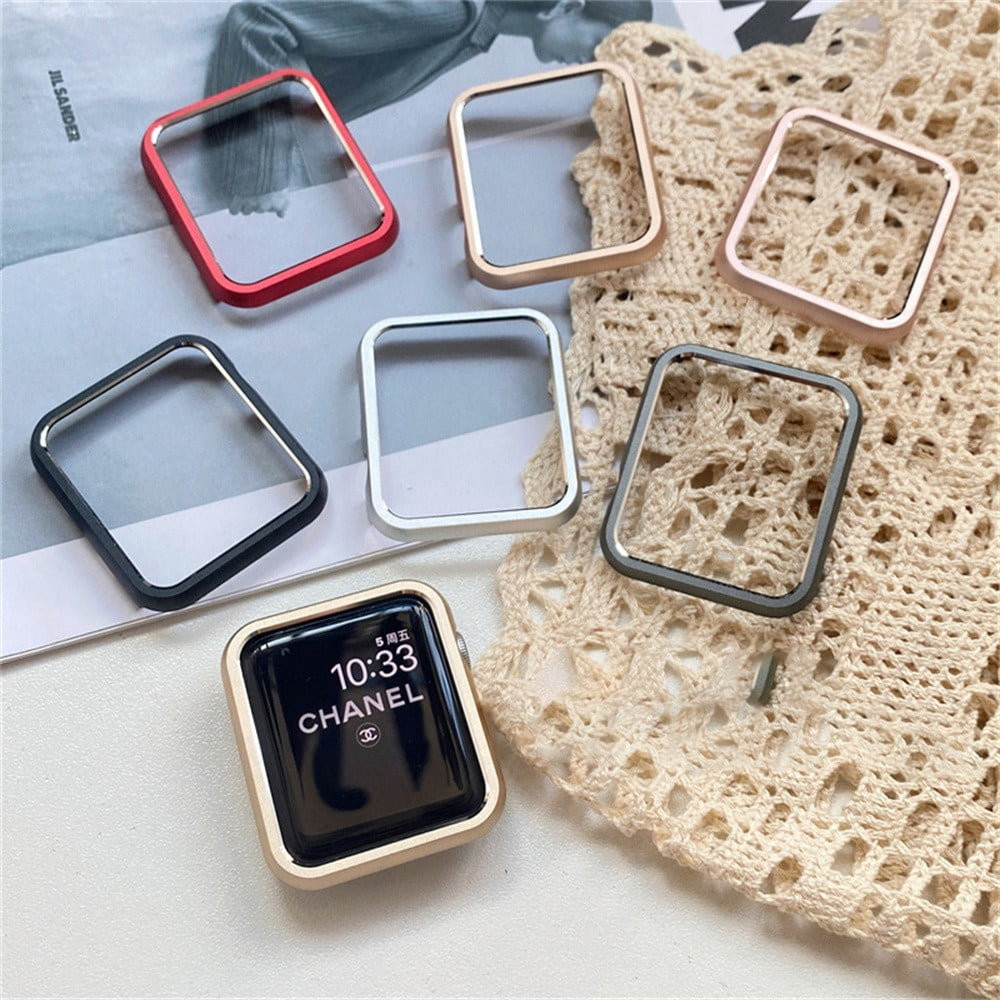ALMNVO Metal Cover for Apple Watch Case 44mm 40mm 42mm 38mm for iWatch ...