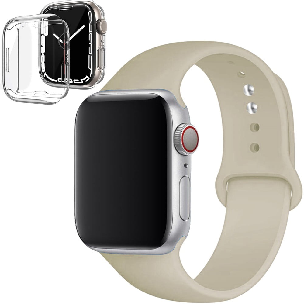 ALMNVO Silicone Sport Strap Compatible with Apple Watch Bands with Case ...