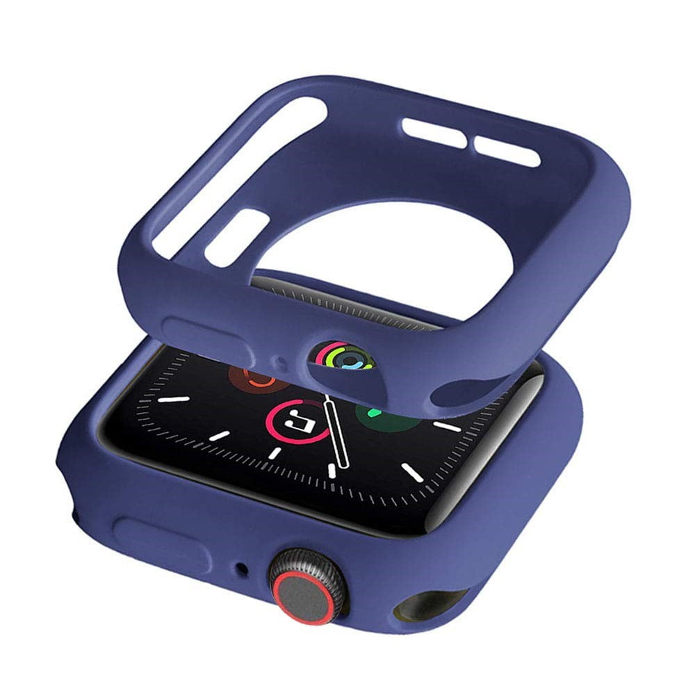 ALMNVO Soft Silicone Case for Apple Watch Case 7 45mm 6 SE 5 4 3 42mm ...