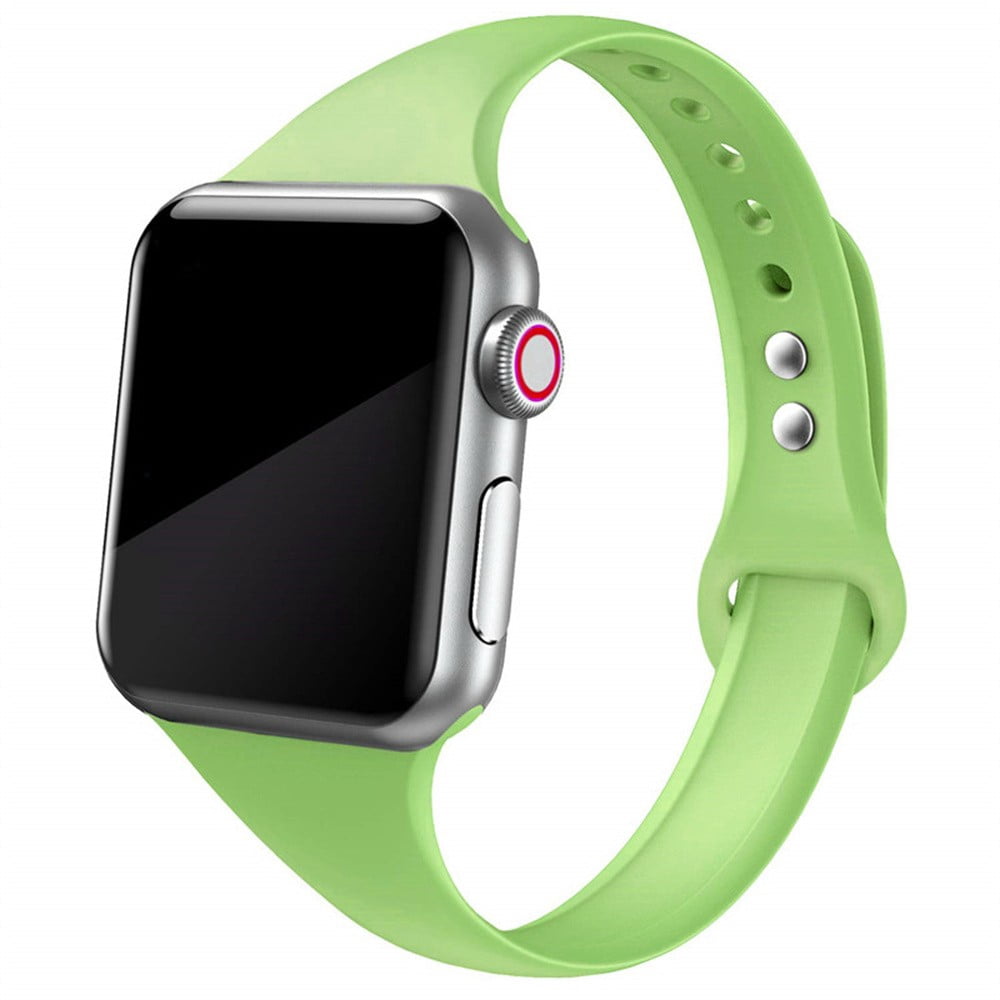ALMNVO Sport Slim Silicone Strap Compatible with Apple Watch Bands 40mm ...