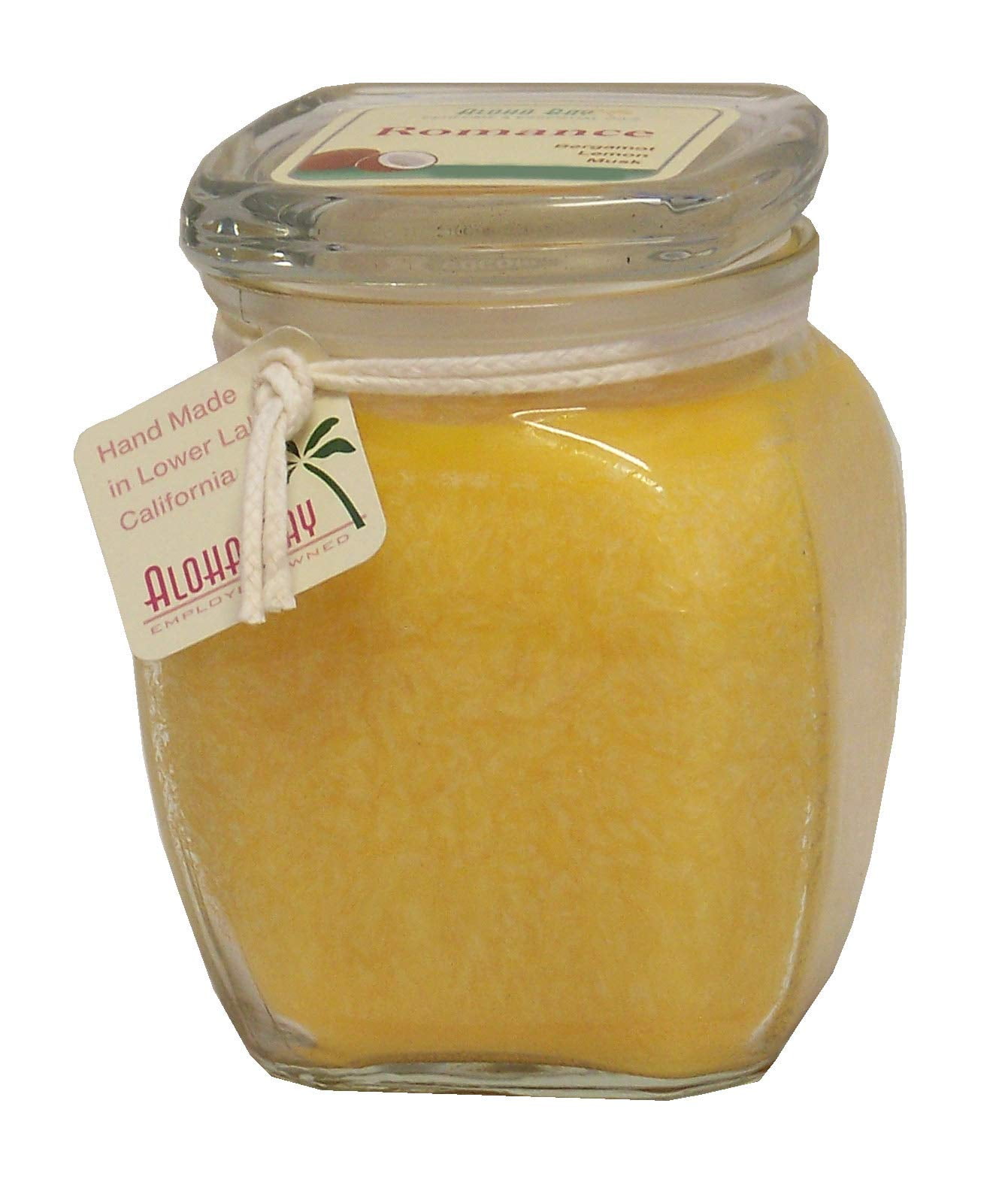 Aloha Bay Coconut Wax Square Top Jars - 60 hour burn time (13.5 oz ...