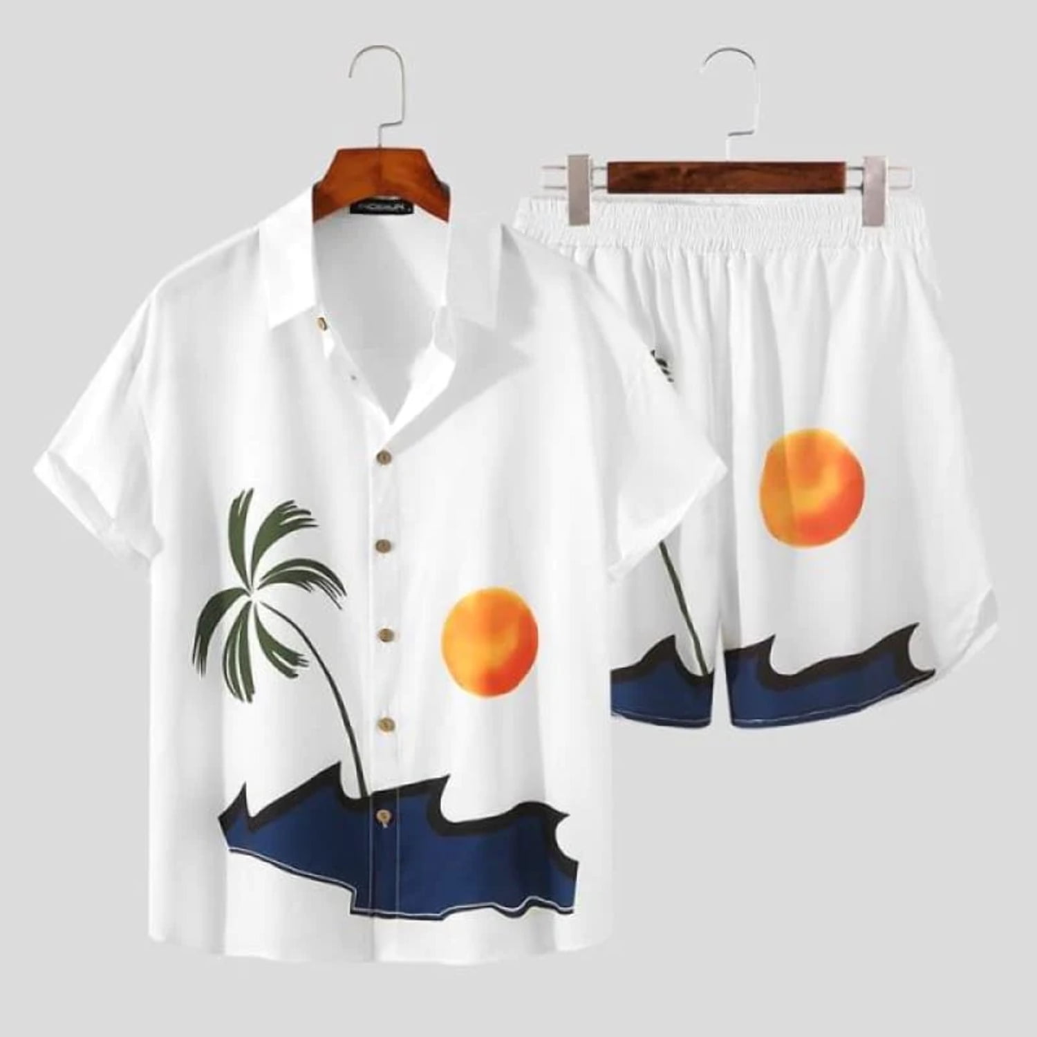 ALOHA Hawaiian Beach Shorts Set - Walmart.com