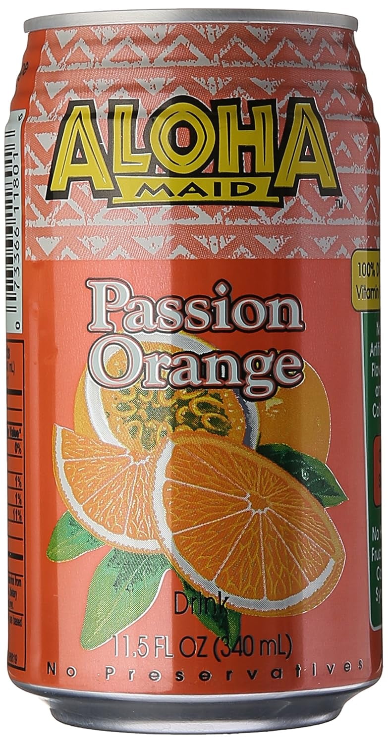 ALOHA MAID Passion Orange Juice, 11.5 FZ - Walmart.com