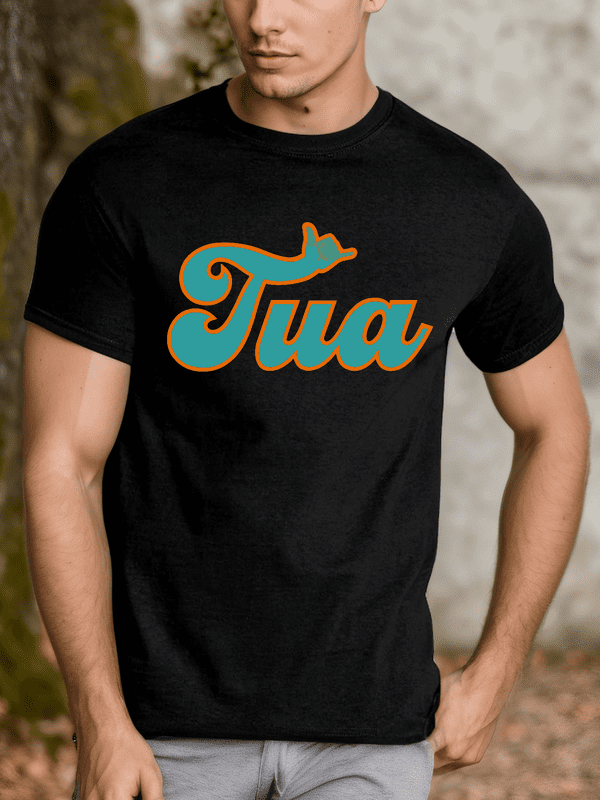 ALOHA TUA | Miami Football Soft Ring Spun Pre-Shrunk Cotton T-Shirt ...