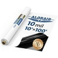 ALORAIR Crawl Space Vapor Barrier - 10 Mil Film, 10'x100' Thick Plastic Sheeting Drop Cloth ...