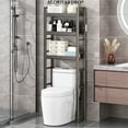 ALORHARDRO Over The Toilet Storage Rack, 3-Tier Metal Bathroom ...