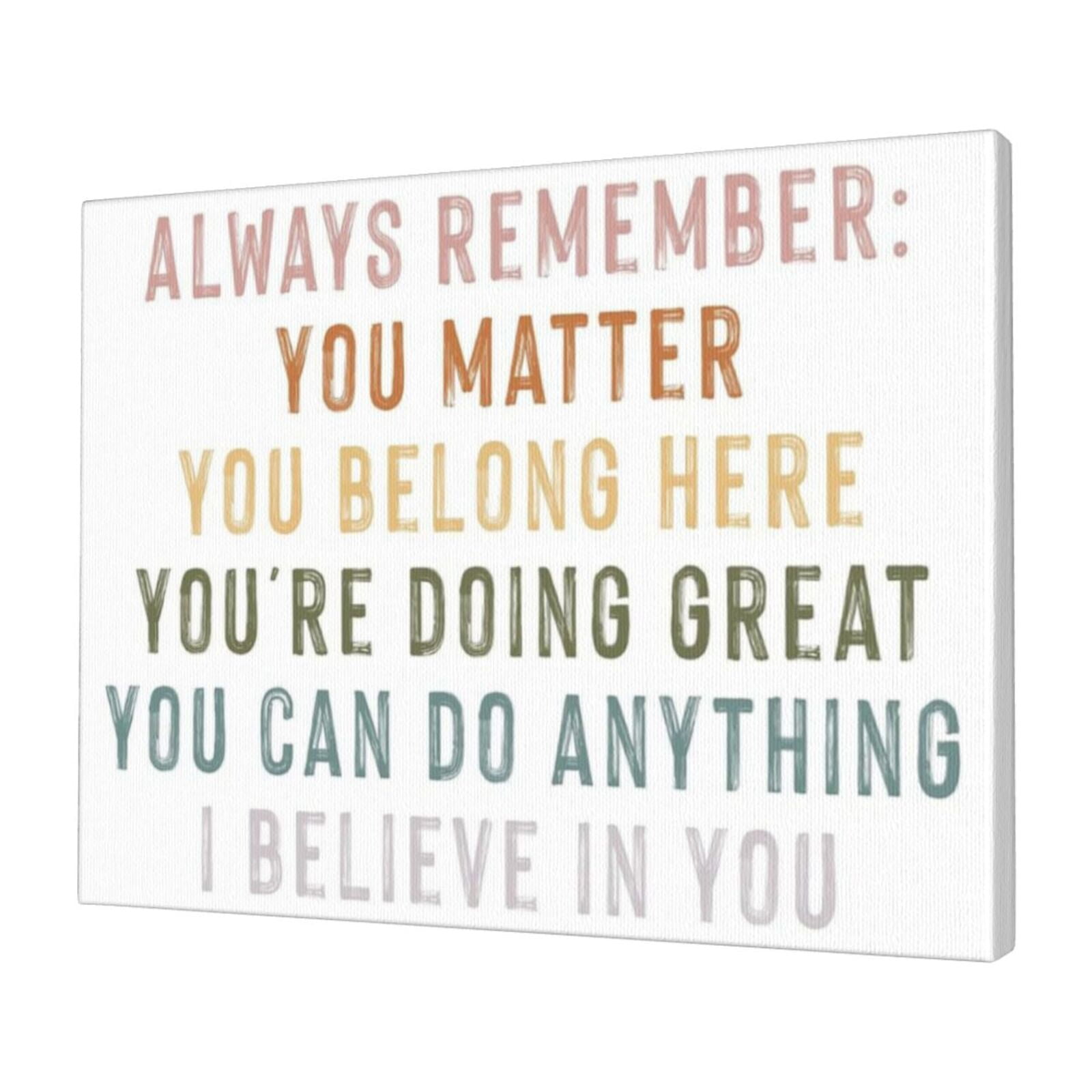 ALOUYA Classroom Decor Pastel Rainbow Poster• Inspirational Quotes ...