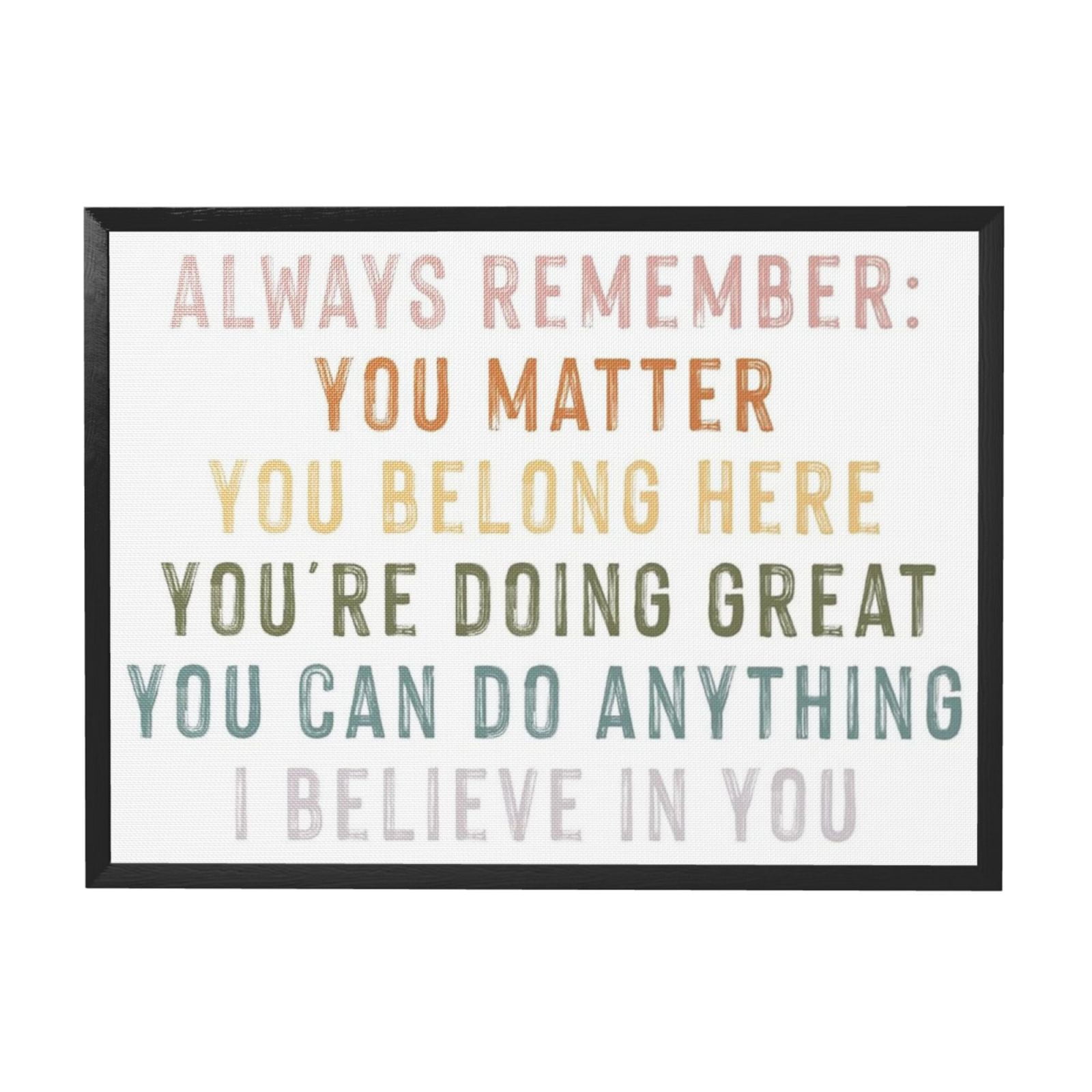 ALOUYA Classroom Decor Pastel Rainbow Poster• Inspirational Quotes ...