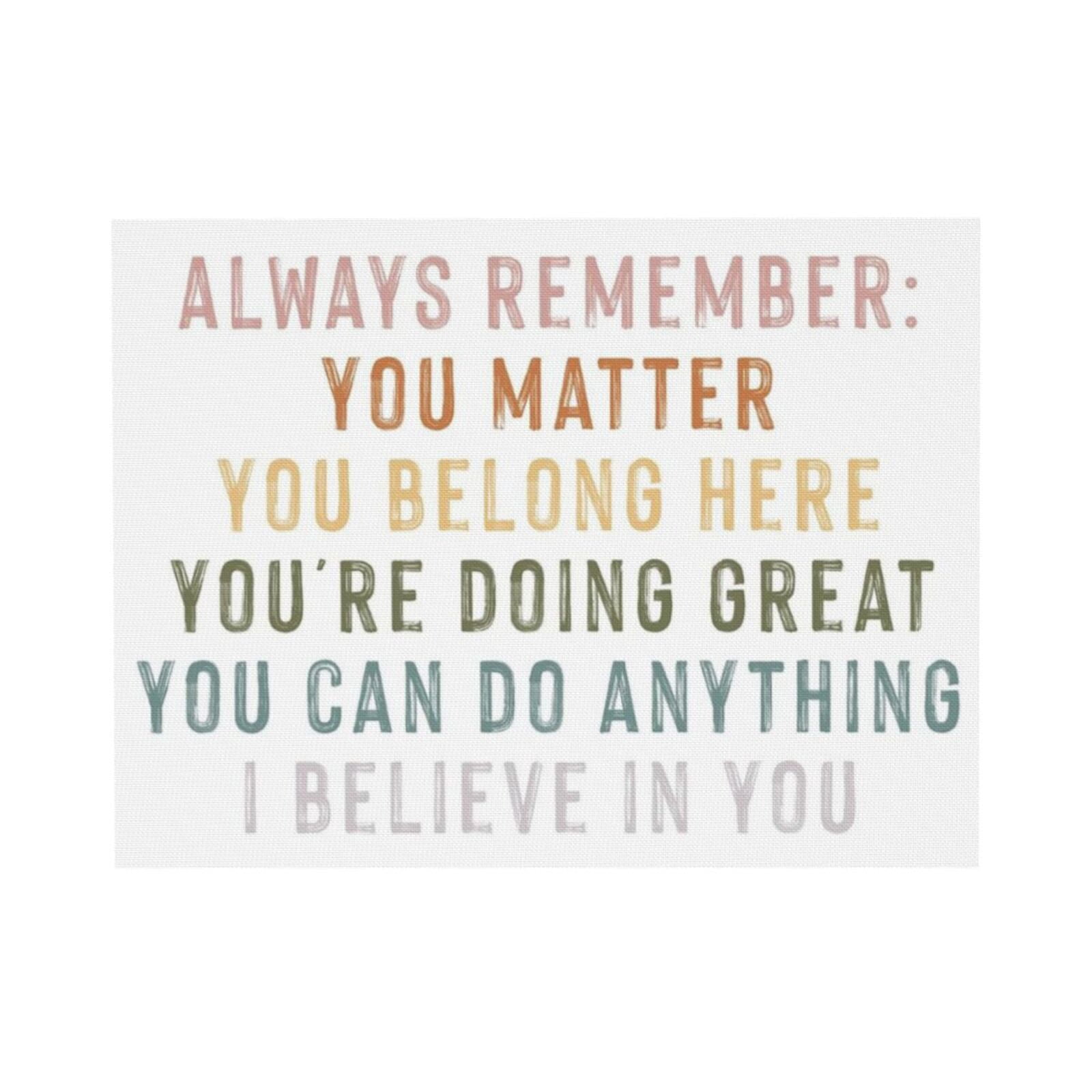 ALOUYA Classroom Decor Pastel Rainbow Poster• Inspirational Quotes ...