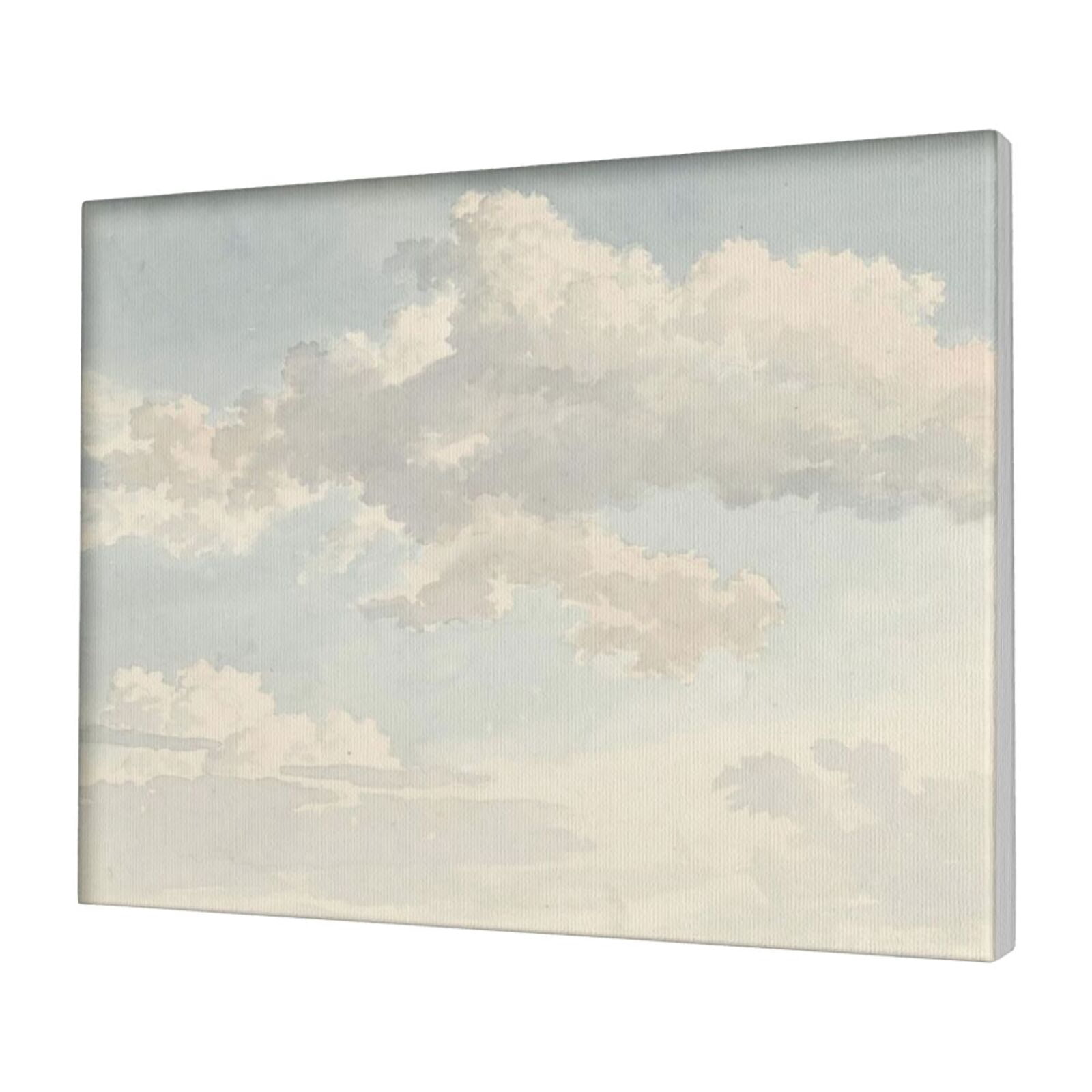 ALOUYA Clouds Painting Poster - Retro White Cloud Print - Fine Art ...