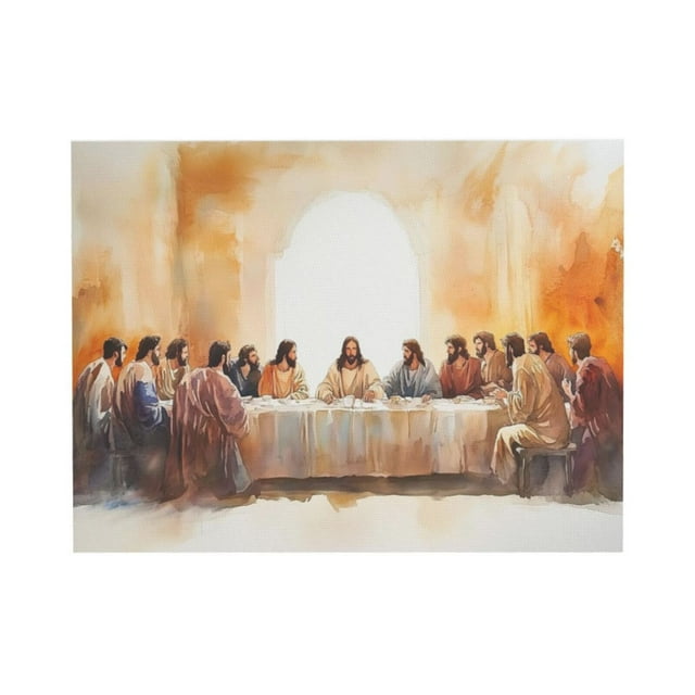 ALOUYA Jesus The Last Supper Wall Art Bible Story Christian Jesus ...