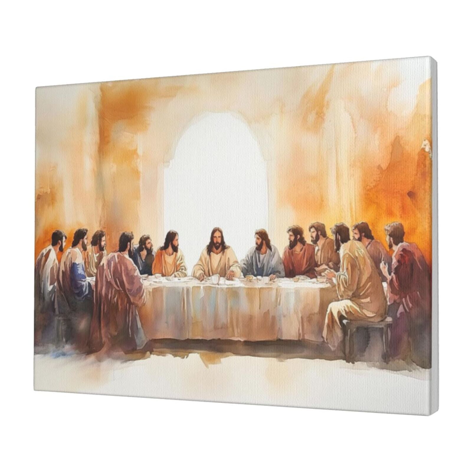 ALOUYA Jesus The Last Supper Wall Art Bible Story Christian Jesus ...
