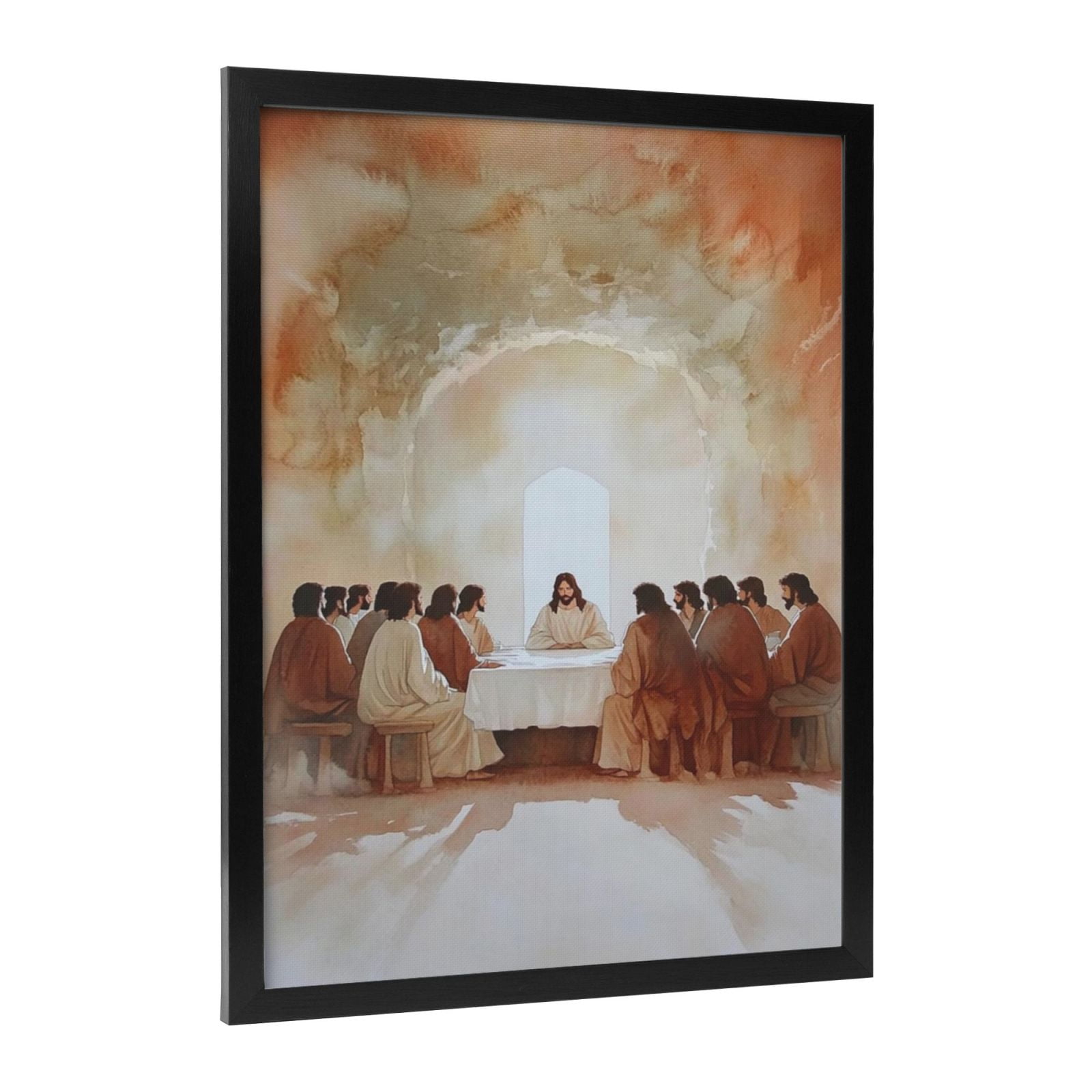 ALOUYA Jesus The Last Supper Wall Art Twelve Apostles Prints Painting ...