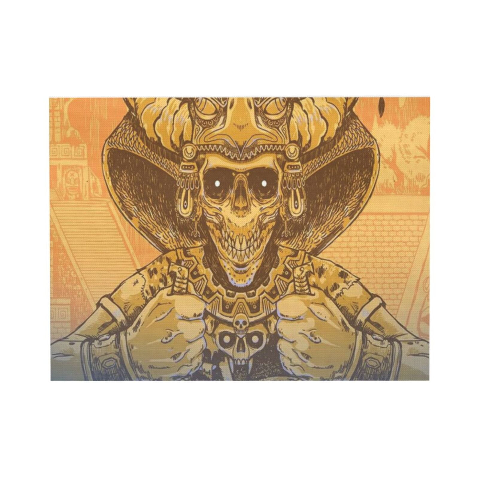 ALOUYA Mexican Indian Art Canvas Prints Mayan Aztec Calendar Poster ...