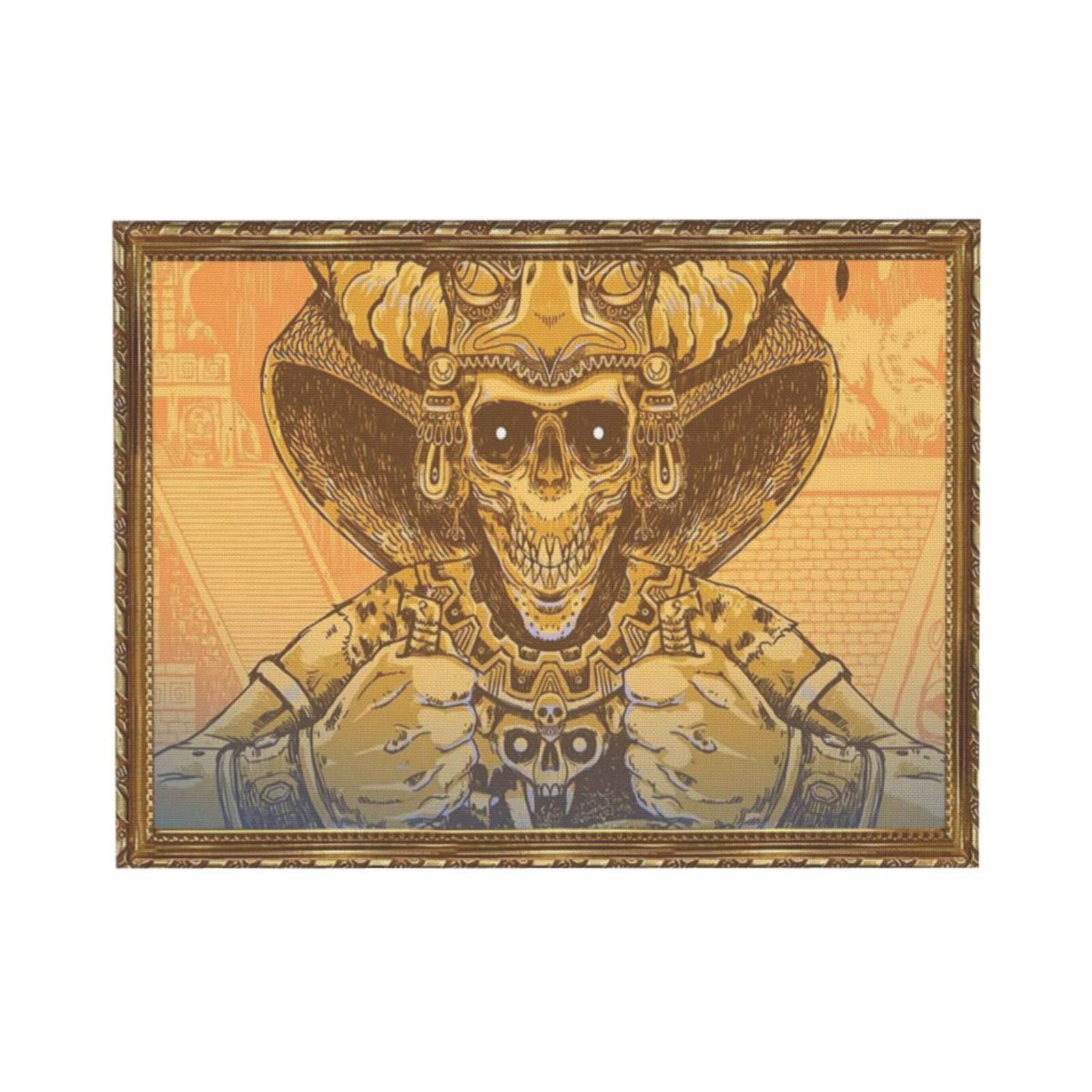 ALOUYA Mexican Indian Art Canvas Prints Mayan Aztec Calendar Poster ...