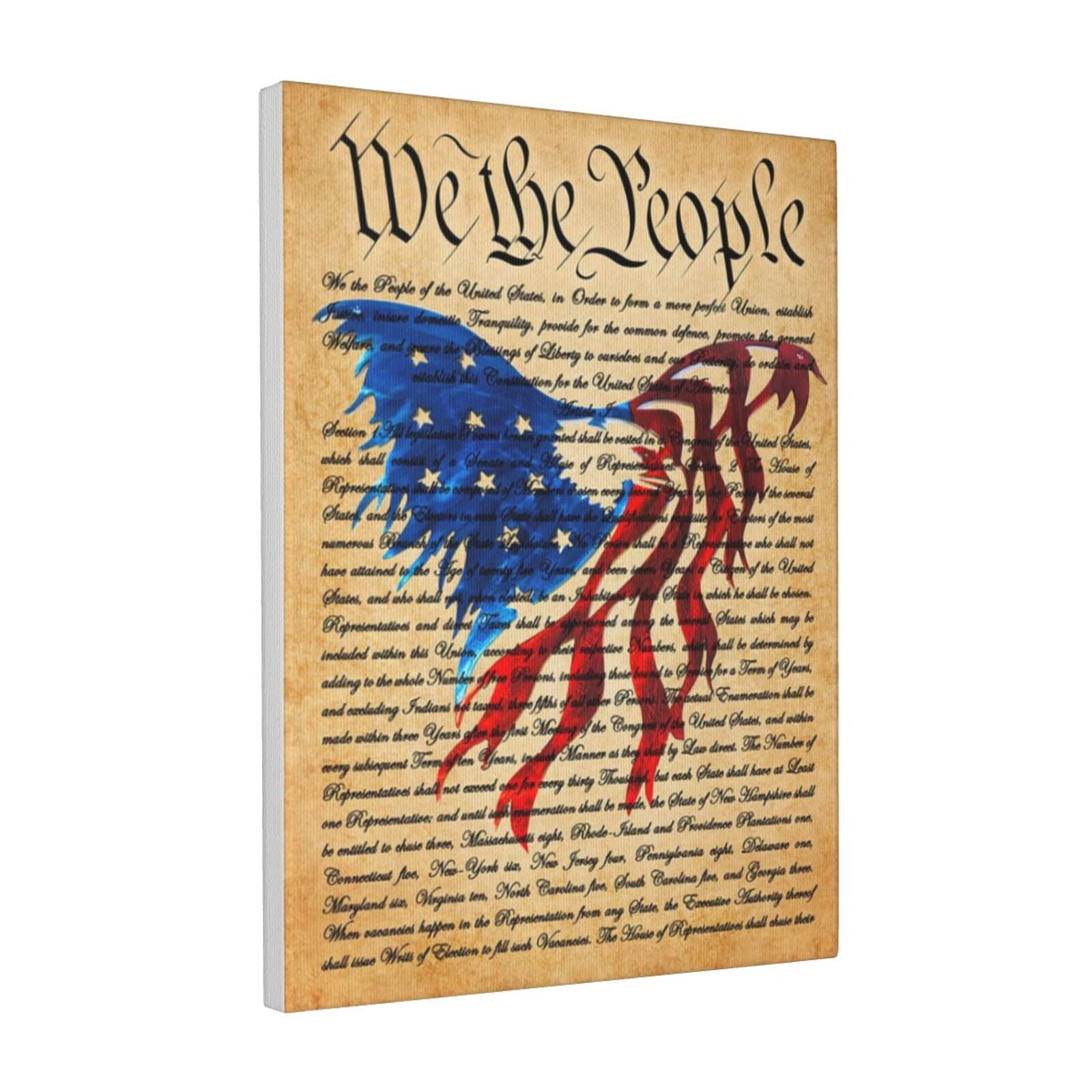 ALOUYA Patriotic Posters, USA Decorations for Home: US Preamble Wall ...