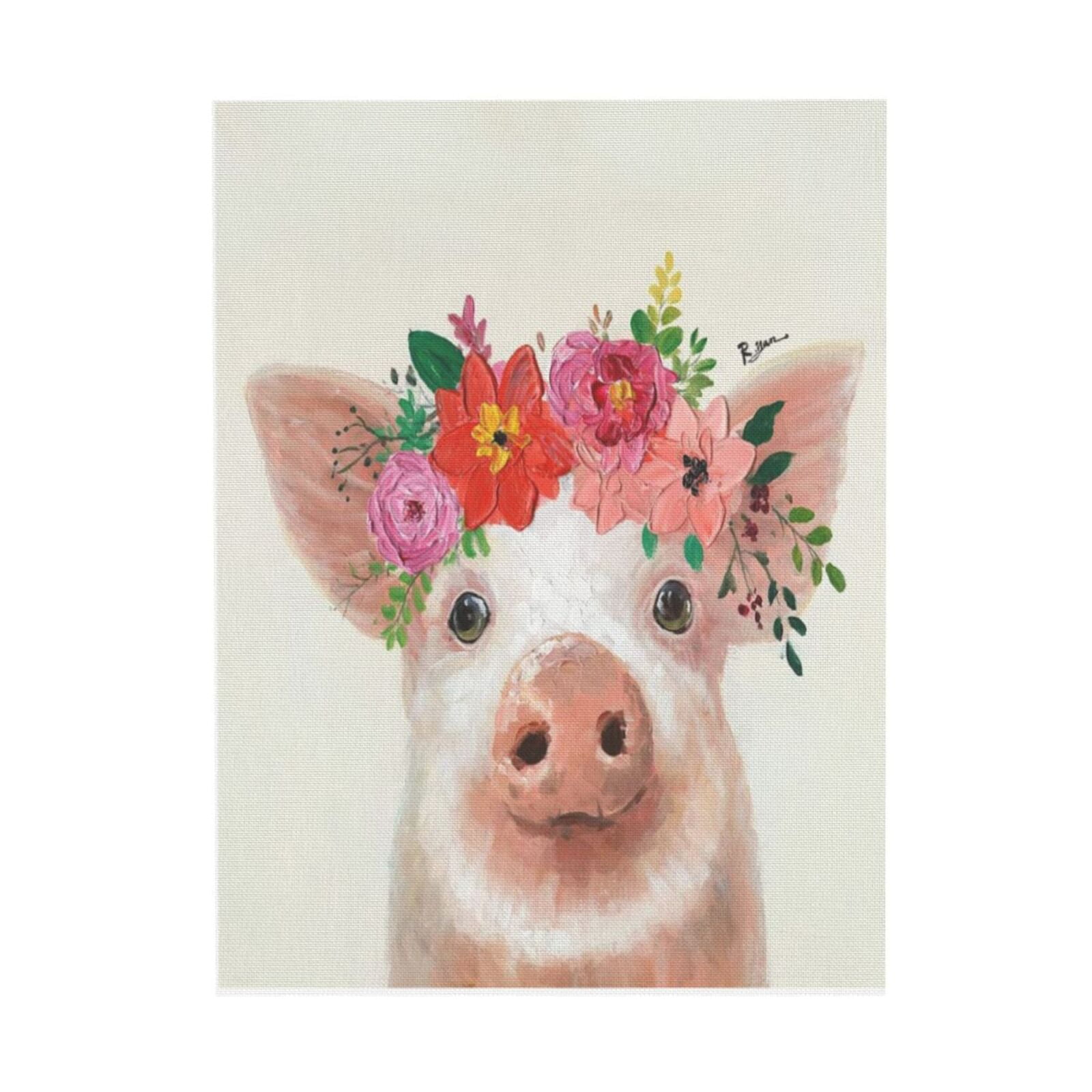 ALOUYA Pig Decor Gifts for Pig Lovers: Farm Animal Pictures Cute Pig ...