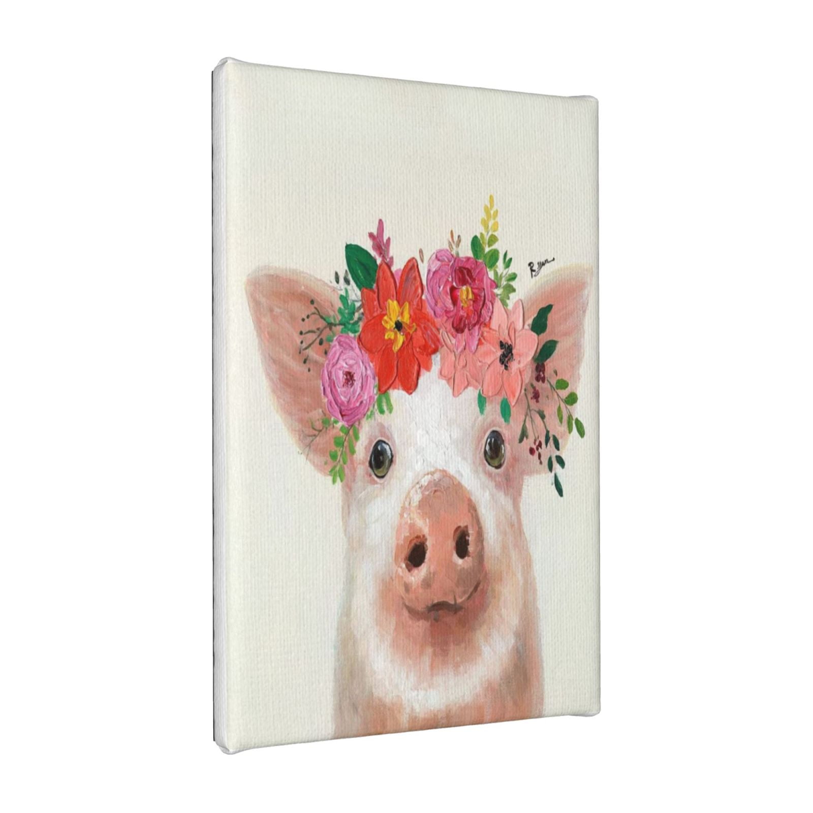 ALOUYA Pig Decor Gifts for Pig Lovers: Farm Animal Pictures Cute Pig ...