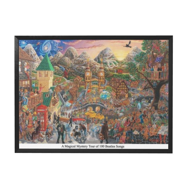 ALOUYA Tom Masse Magical Mystery Tour of 100 Beatles Songs Music Poster ...