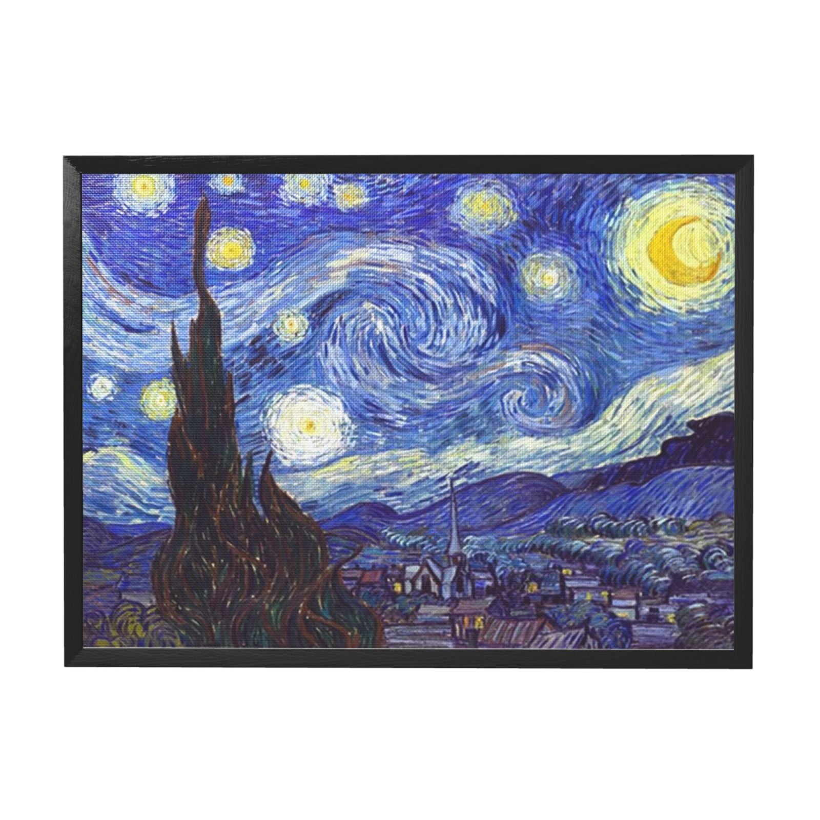 ALOUYA Vincent Van Gogh Starry Night Premium Canvas Art Print Canvas ...