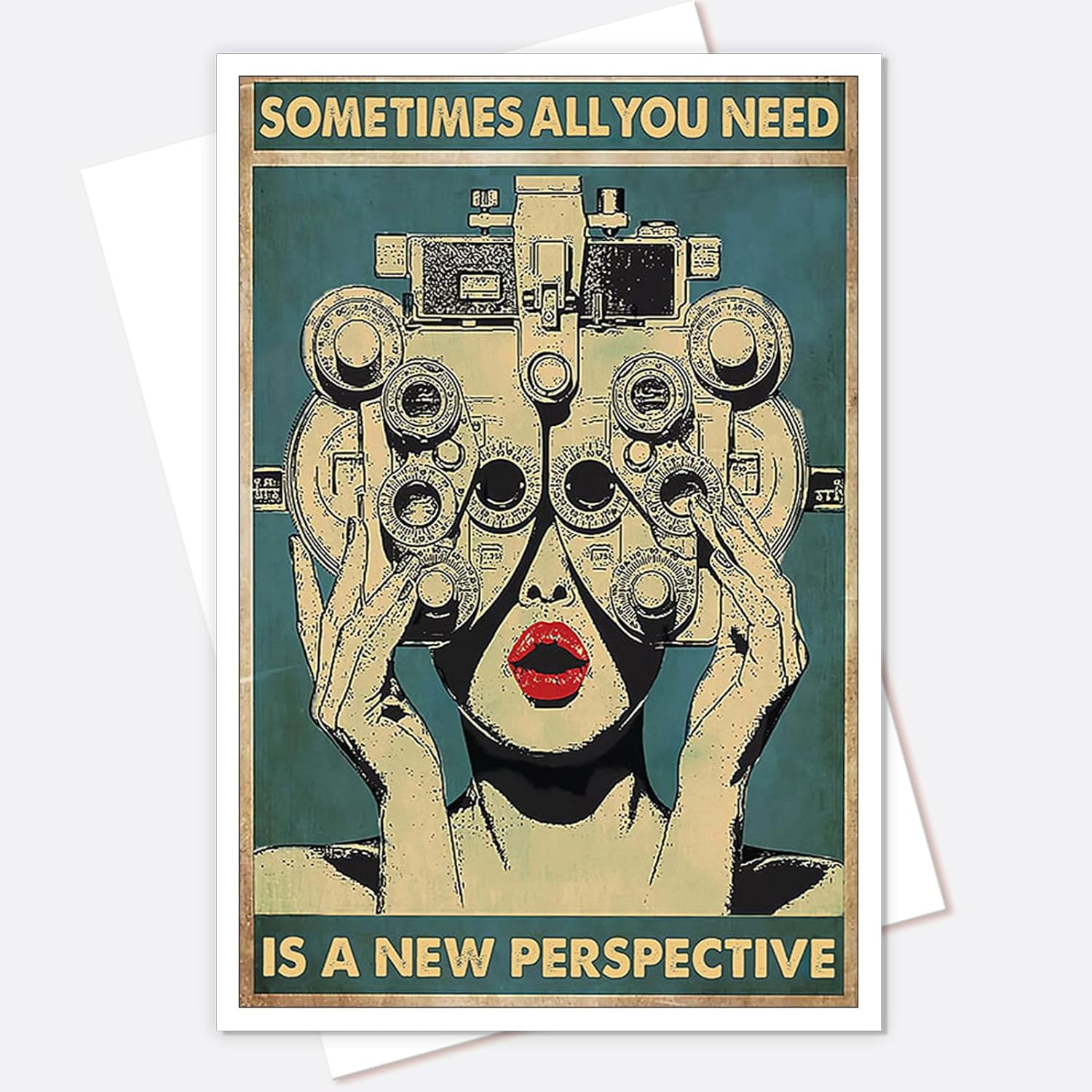 ALOUYA Vintage Canvas Wall Art Sometimes All You Need Is A New ...