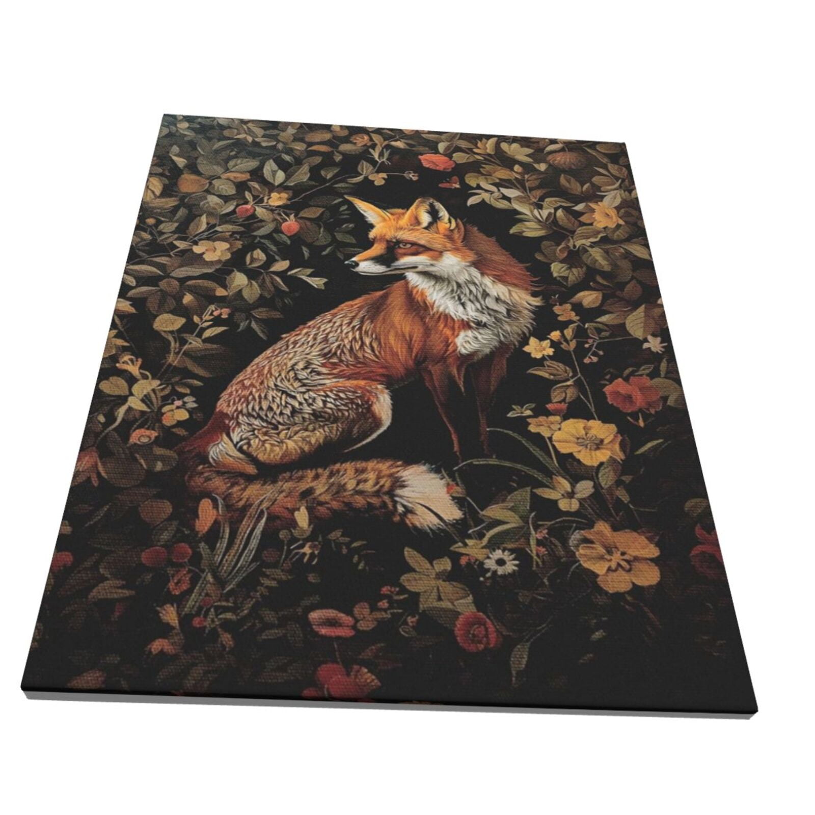 ALOUYA Vintage Fox Poster William Morris Wall Art Print Retro Mid ...