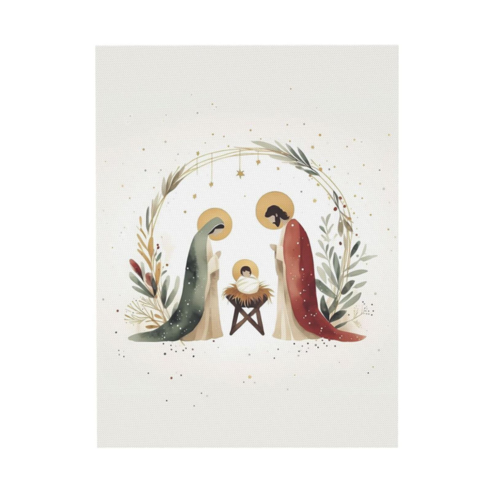 ALOUYA Vintage Mary & Joseph Birth of Jesus Christ Poster, Nativity ...