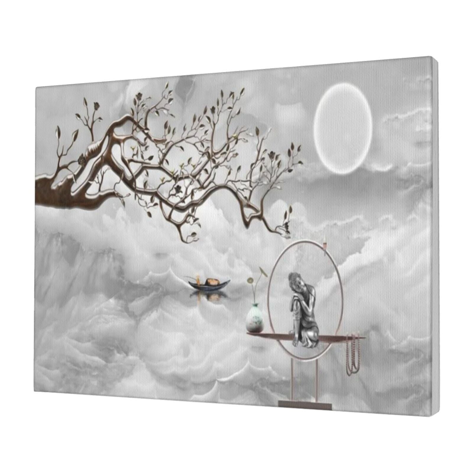 ALOUYA Wall Art Spiritual Zen Pictures Wall Decor for Living Room ...
