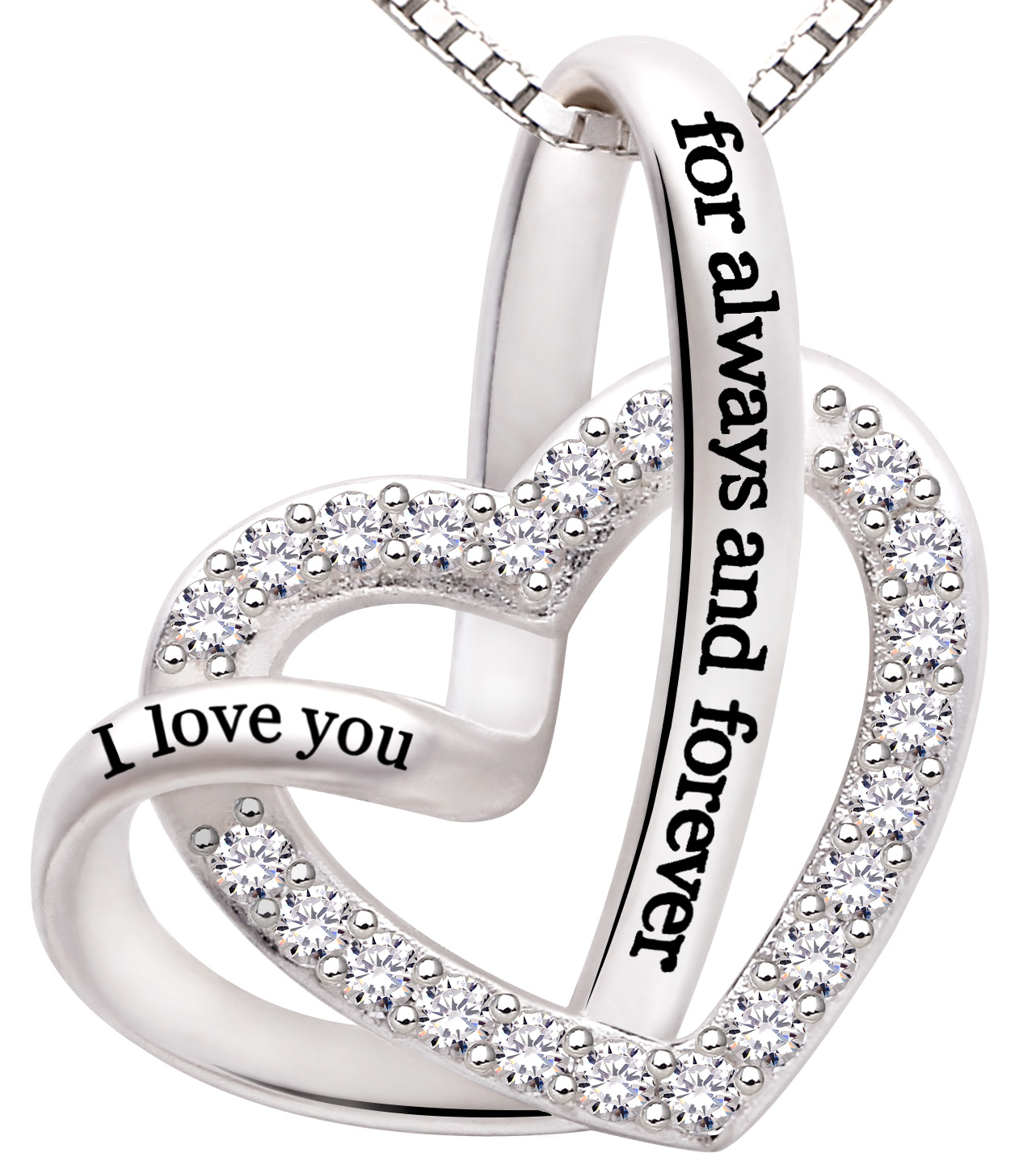 Dazone I Love You Necklace - Personalized I Love You Necklace 100 ...