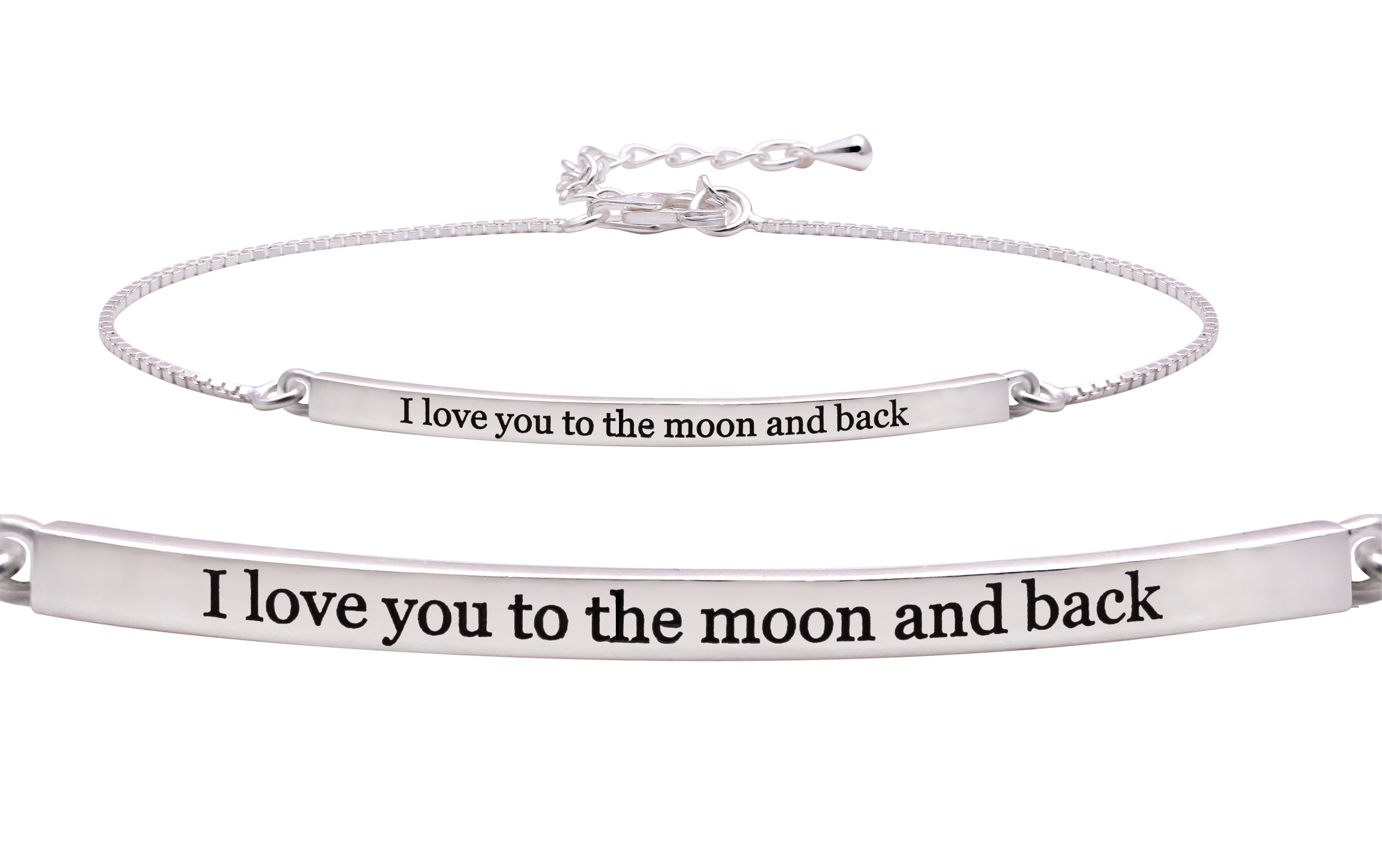 ALOV Jewelry Chain Bracelet, "I Love You to the Moon and Back ...