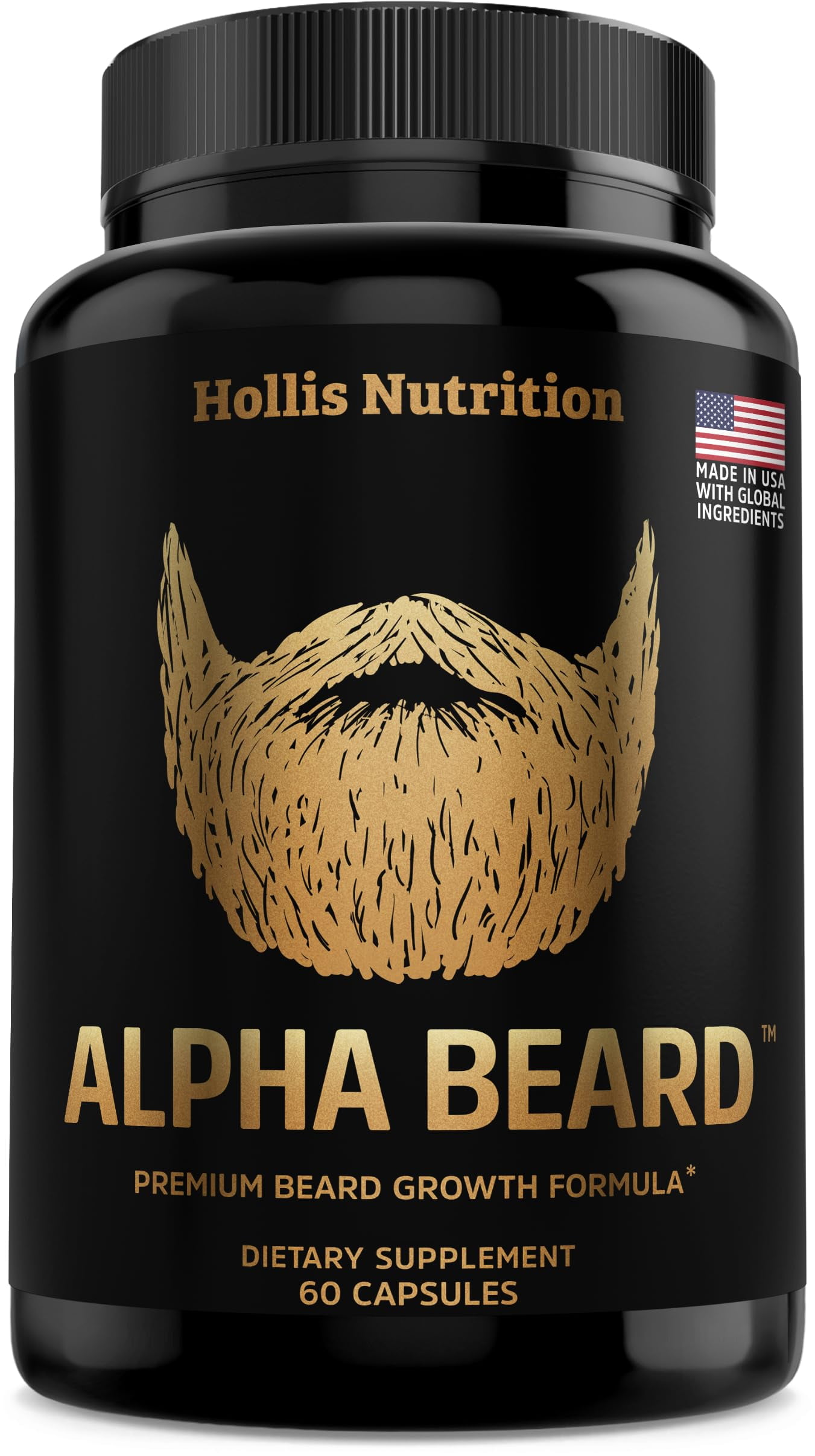 ALPHA BEARD Growth Vitamins TMA2 | Biotin 10K MCG, Keratin, Hyaluronic ...