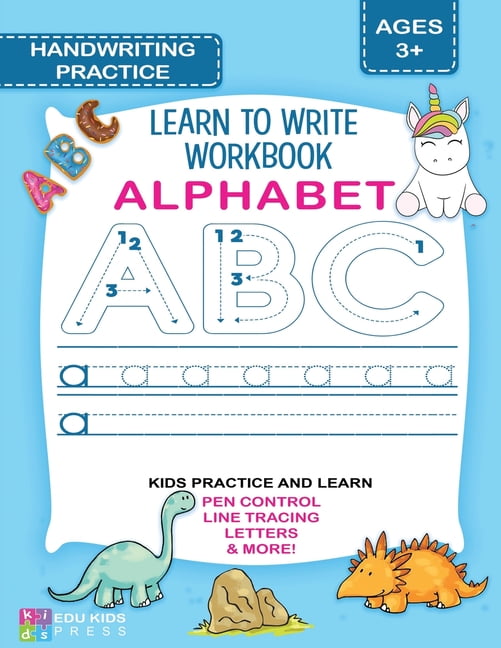 ALPHABET HANDWRITING PRACTICE Learn To Write Workbook: Practice ...