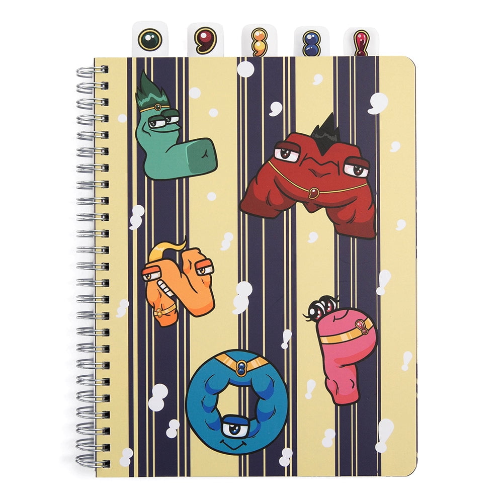 Alphabet Lore LMNOP Character Tabbed Notebook, 85" x 65 ", 44 Pages ...