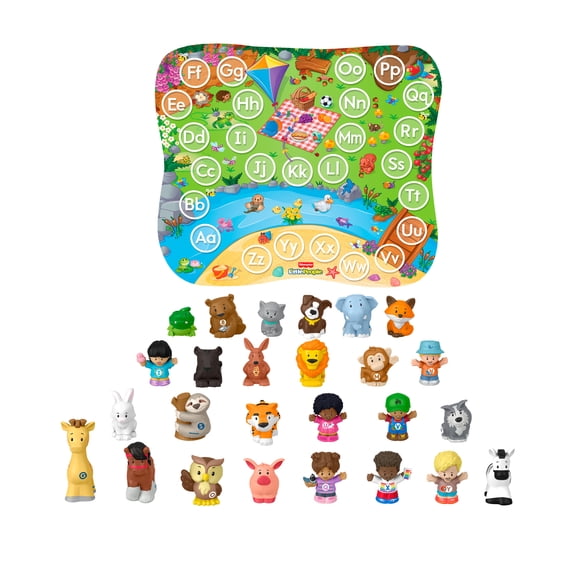 Fisher-Price Little People Alphabet Fun, Playmat and 26 Figures for ...