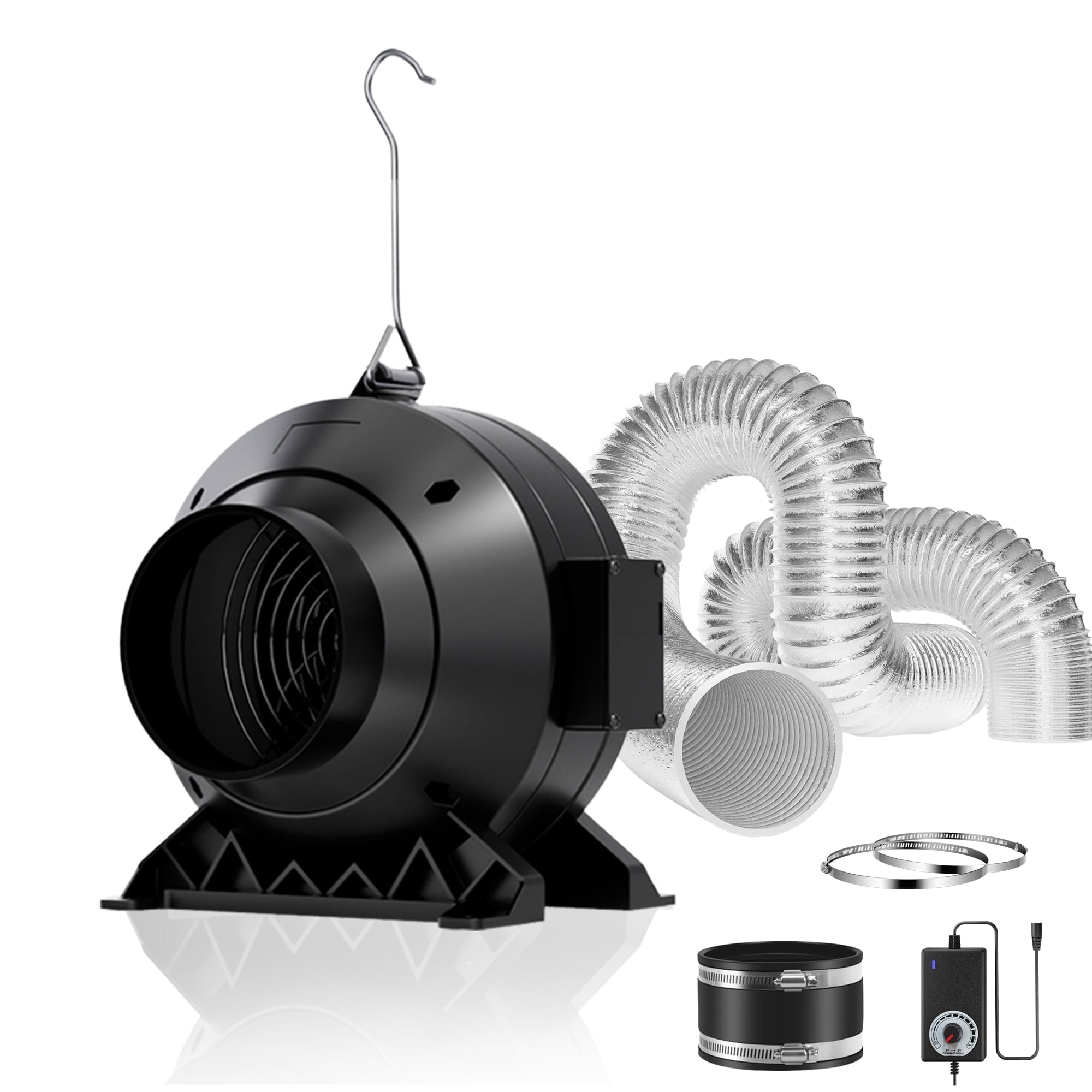 ALPHAGROW 4 inch Inline Duct Fan and 8 ft Ducting Combo Kit - Walmart.com