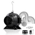 ALPHAGROW 4 inch Inline Duct Fan and 8 ft Ducting Combo Kit - Walmart.com