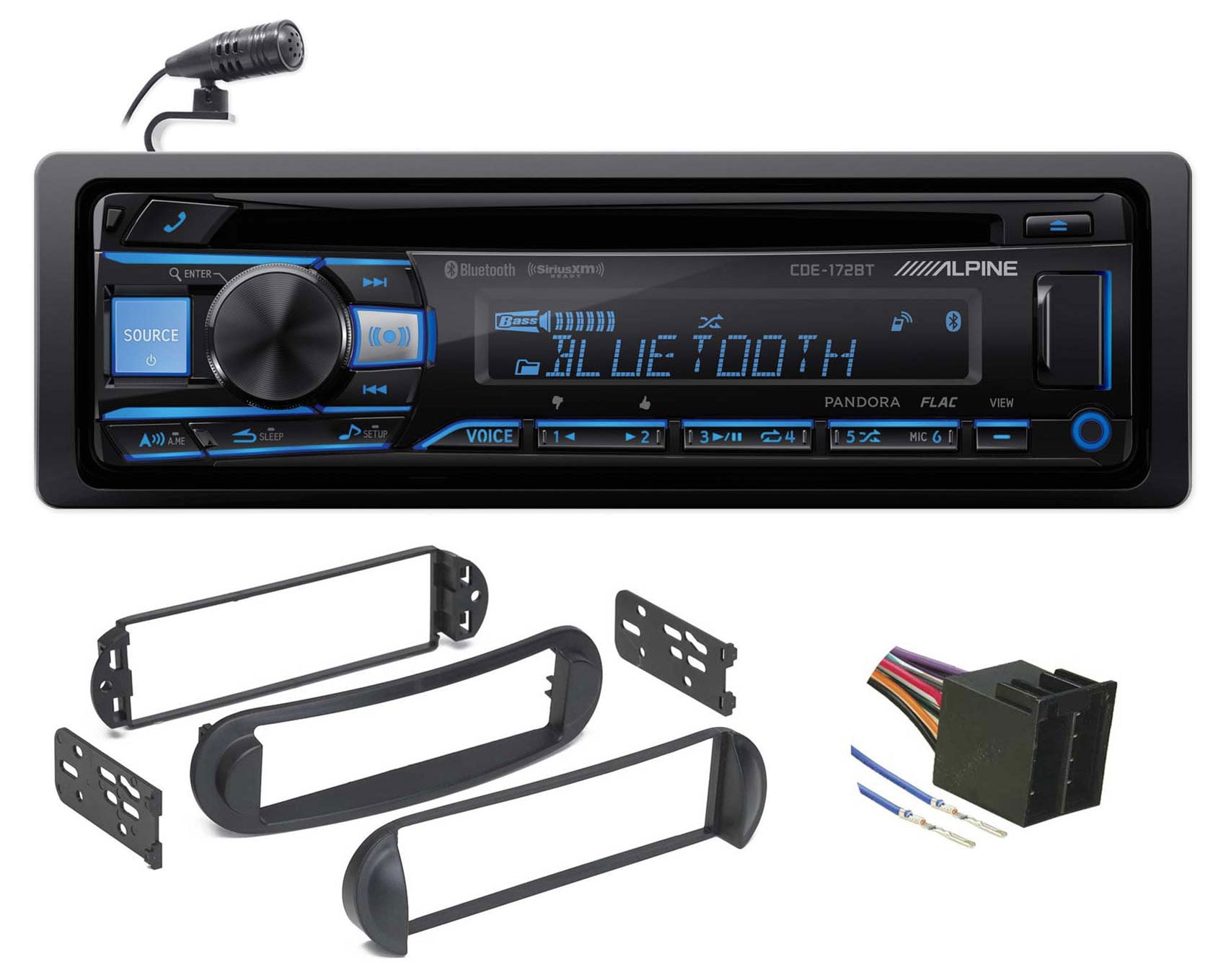 ALPINE Bluetooth CD Receiver USB/AUX SiriusXM For 1998 VOLKSWAGEN VW ...