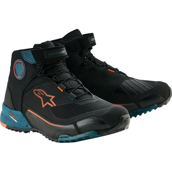 ALPINESTARS CR-X Drystar? Shoes - Black/Petrol/Orange - US 13.5 / EU 47 ...