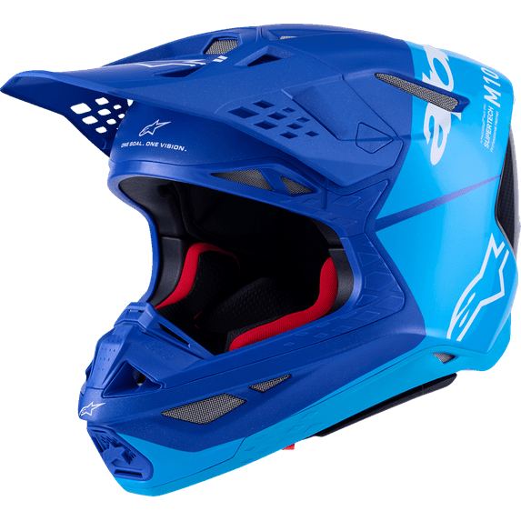 ALPINESTARS Supertech M10 Helmet - Flood - MIPS? - Blue/Black Carbon ...