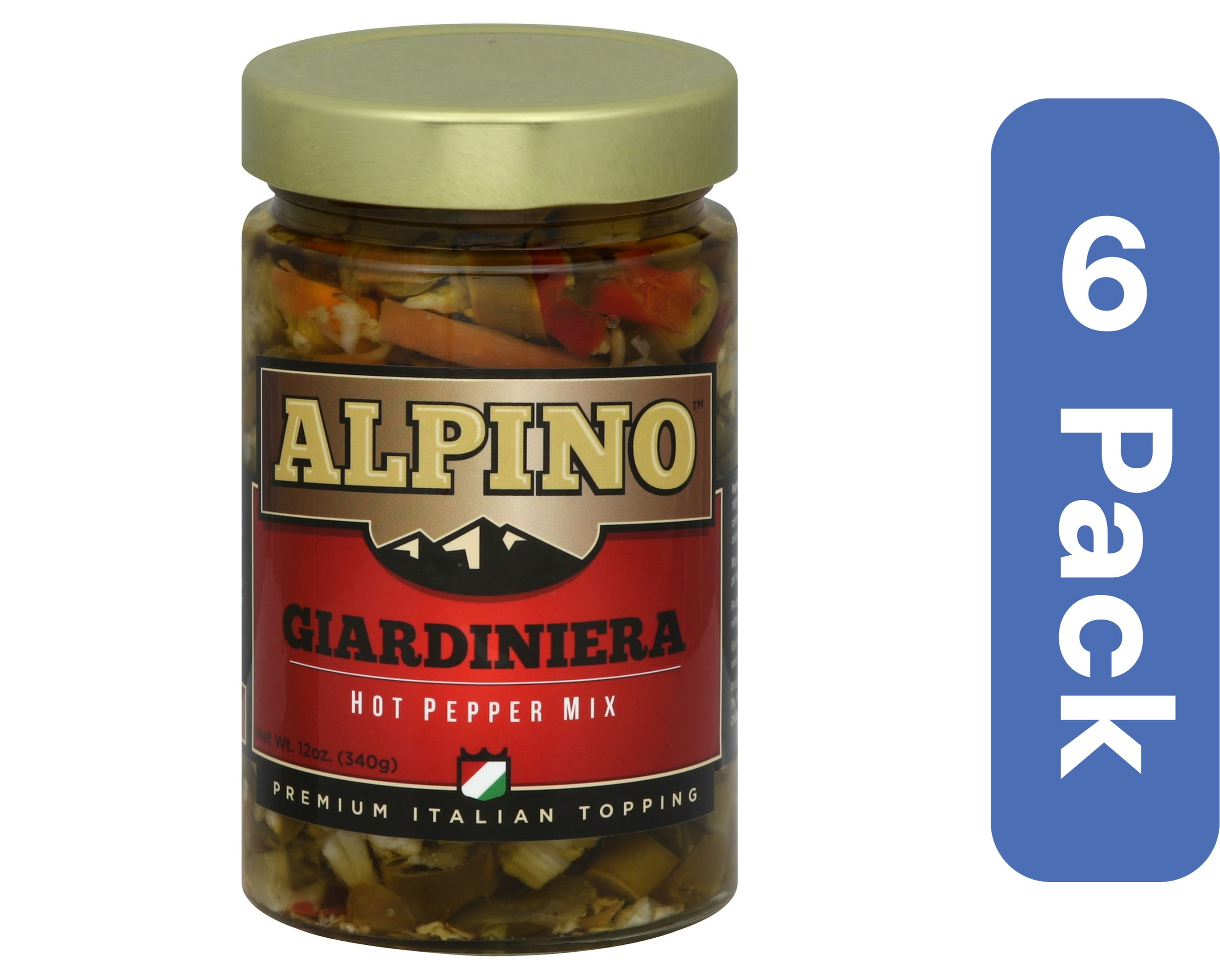Alpino Hot Giardiniera Pepper Mix 12 oz (Pack Of 6) - Walmart.com