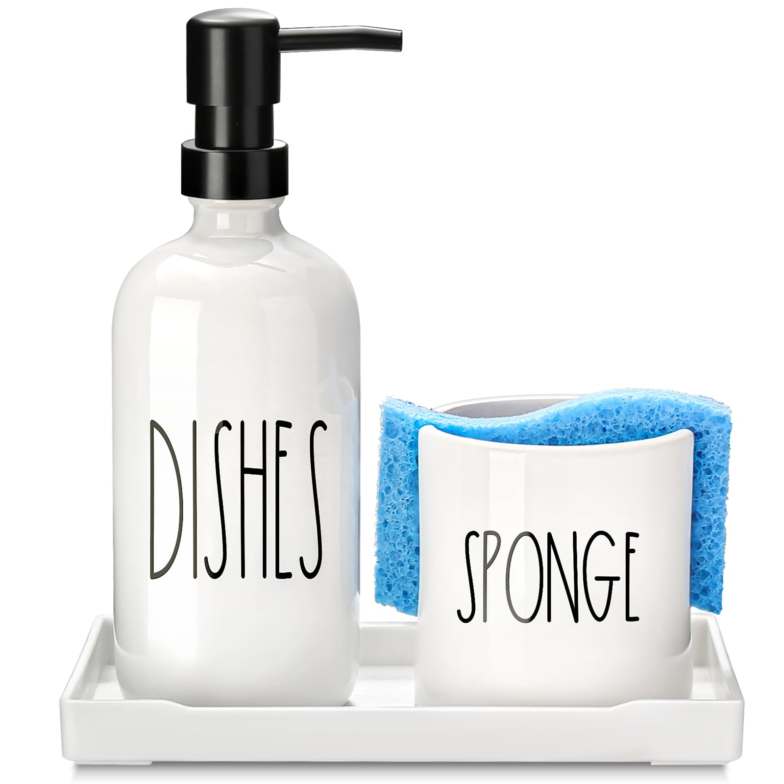 ALPIRIRAL Dish Dispenser for Kitchen, Ceramic Dish Dispenser with ...