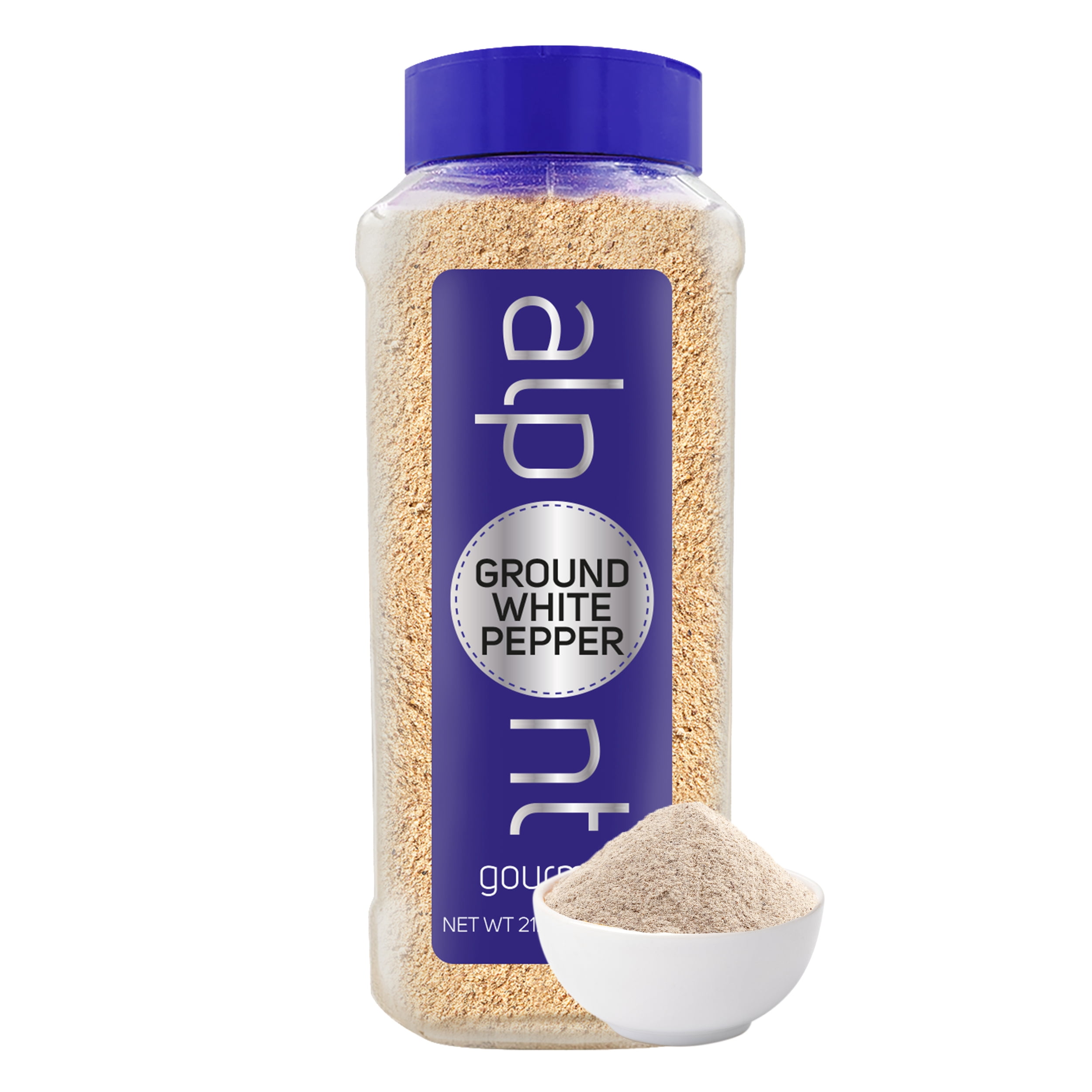 ALPONT GOURMET Ground White Pepper - Pure Powder - Mild, Earthy Taste ...