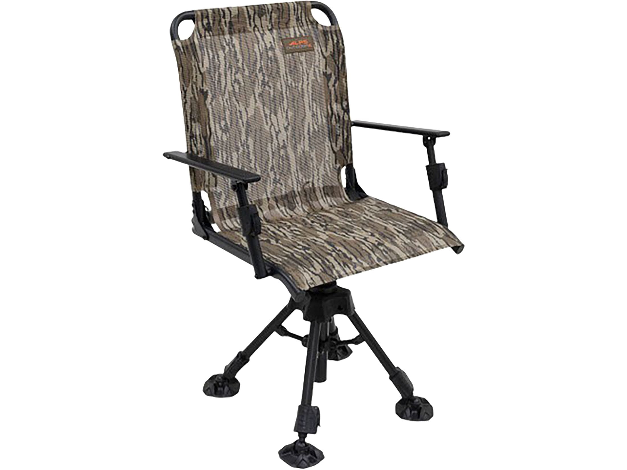 ALPS OutdoorZ Knockout Swivel Hunting Blind Chair Mossy Oak Bottomland ...