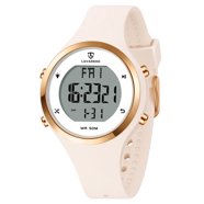Findtime Ladies Digital Sport Watch, Waterproof, LED, Alarm, Stopwatch ...