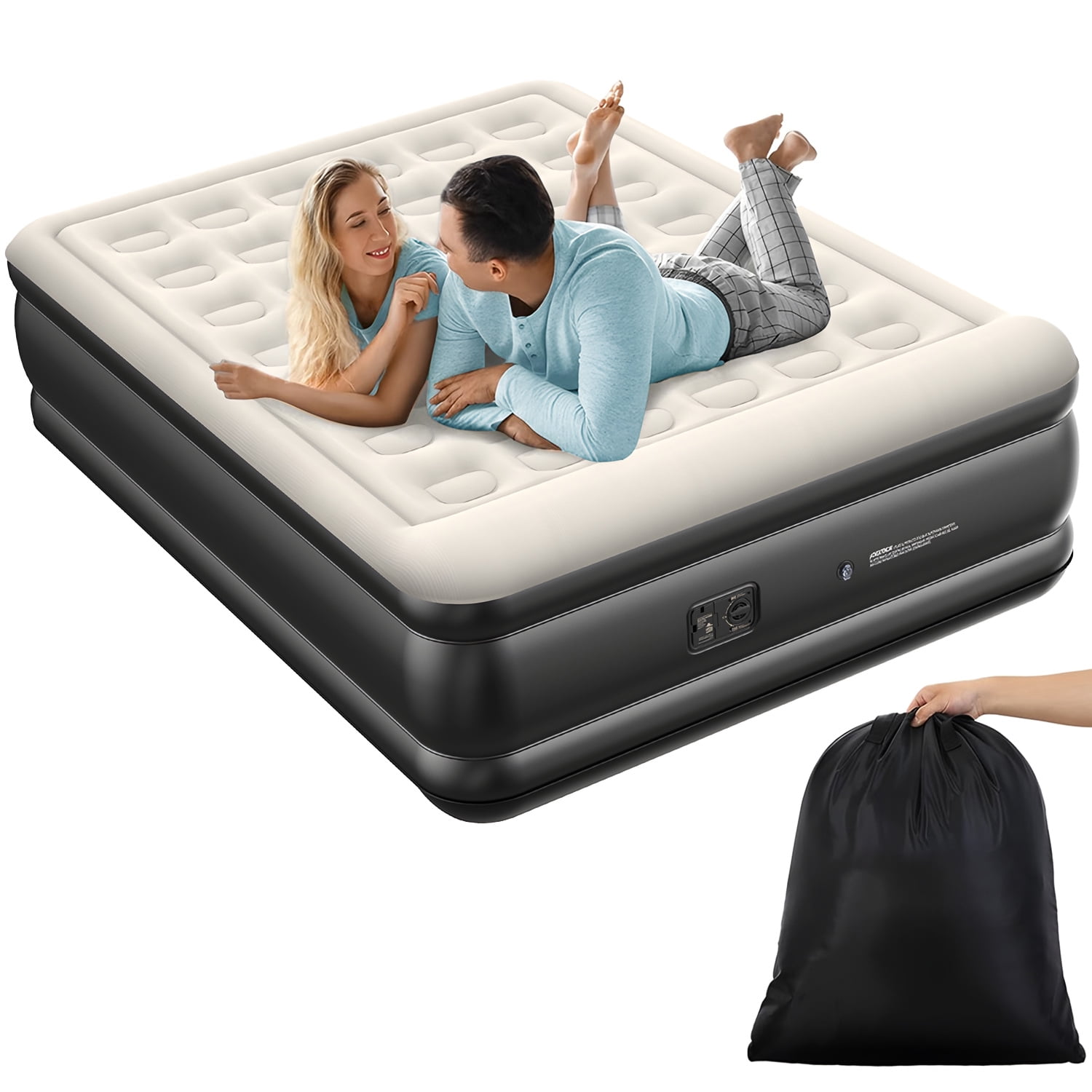 Inolait 18" Queen Air Mattress with Built-in Pump, Durable Inflatable ...